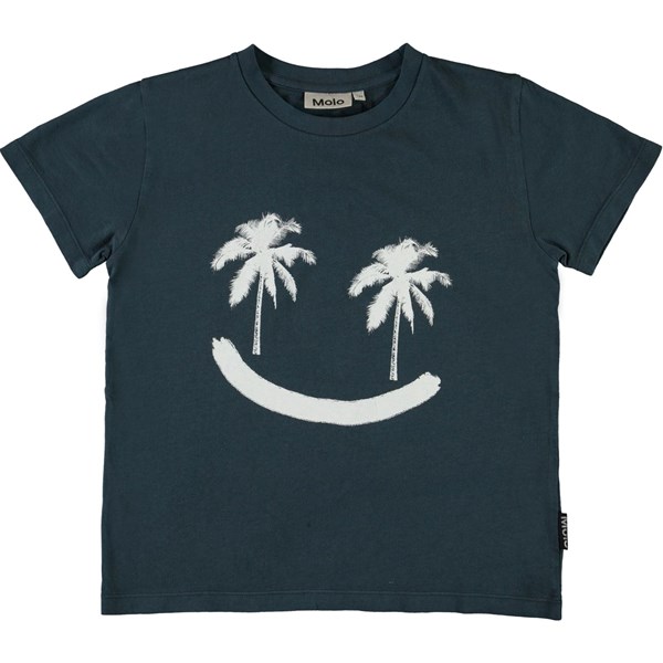 Rame - Sunrise - Yellow smiley palm tree t-shirt - Molo