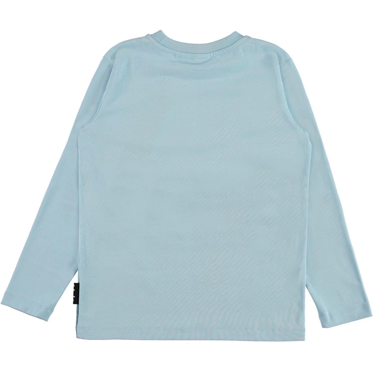 Reif - Biomimicry - Blue organic top with eagle and airplane print - Molo