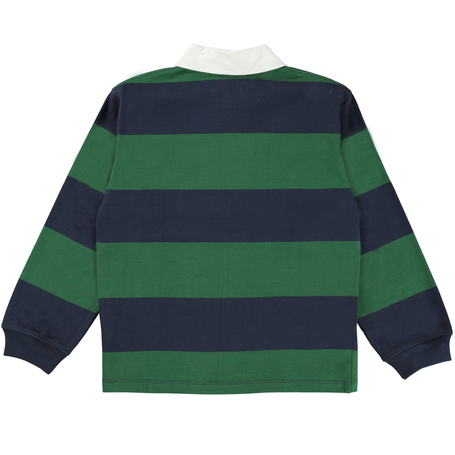 Relz - Eden Blue Stripe - Blue and green striped organic top with ...
