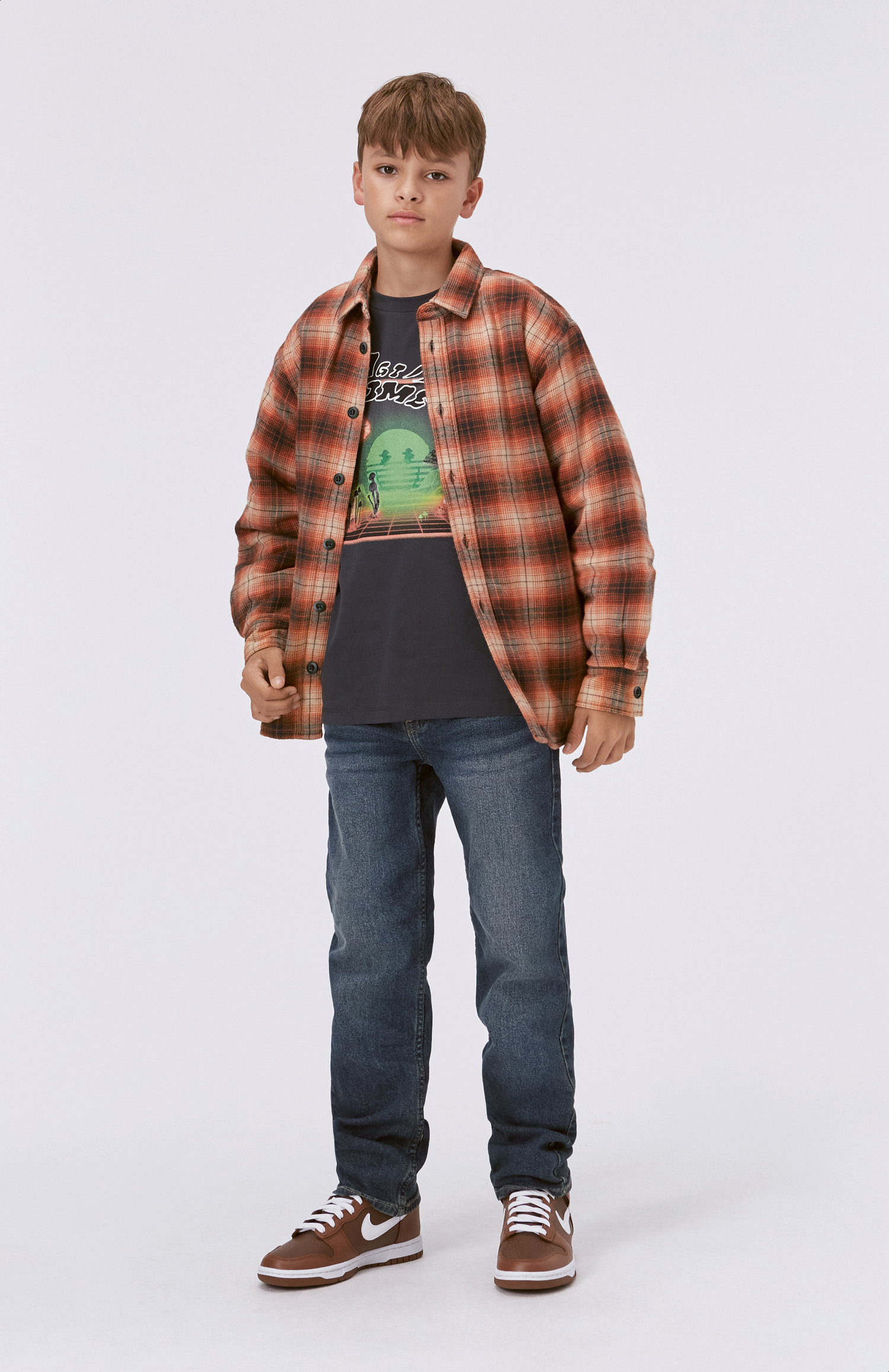 Rube - Dark Sky - Black organic long sleeve t-shirt with retro computer ...