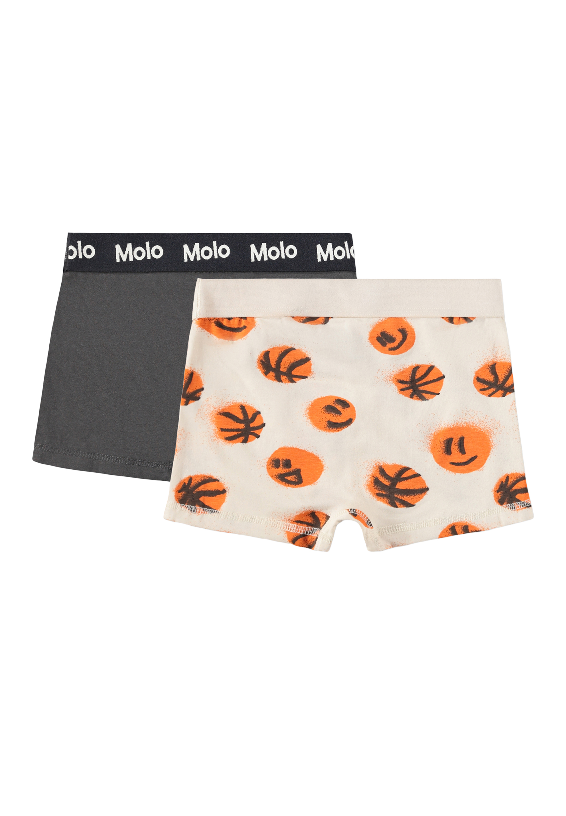 Justin 2-pack - Raven Basketballs - 2-pack grey and beige boxer shorts ...