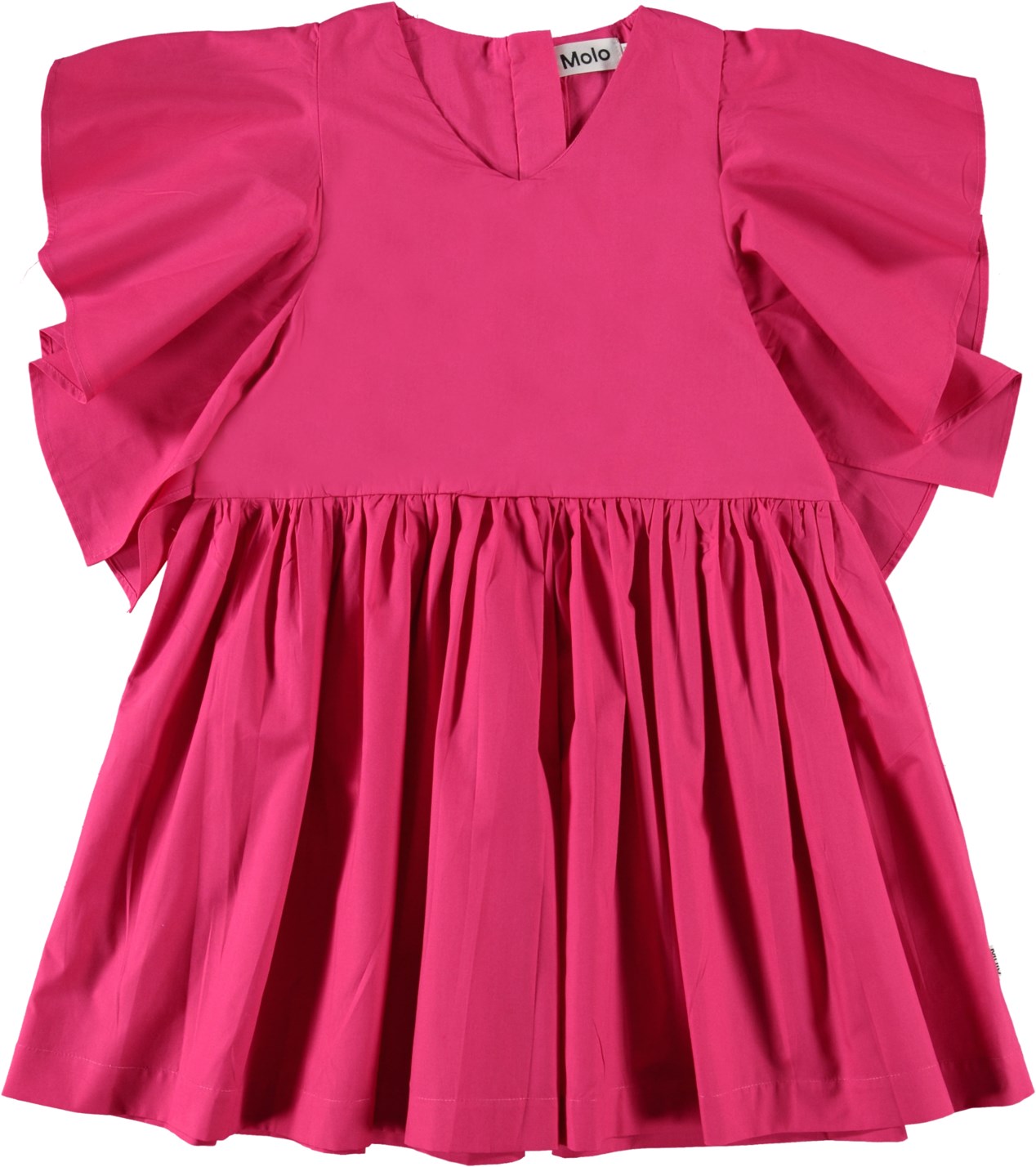 Christiana - Bright Rose - Hot pink dress in organic cotton - Molo