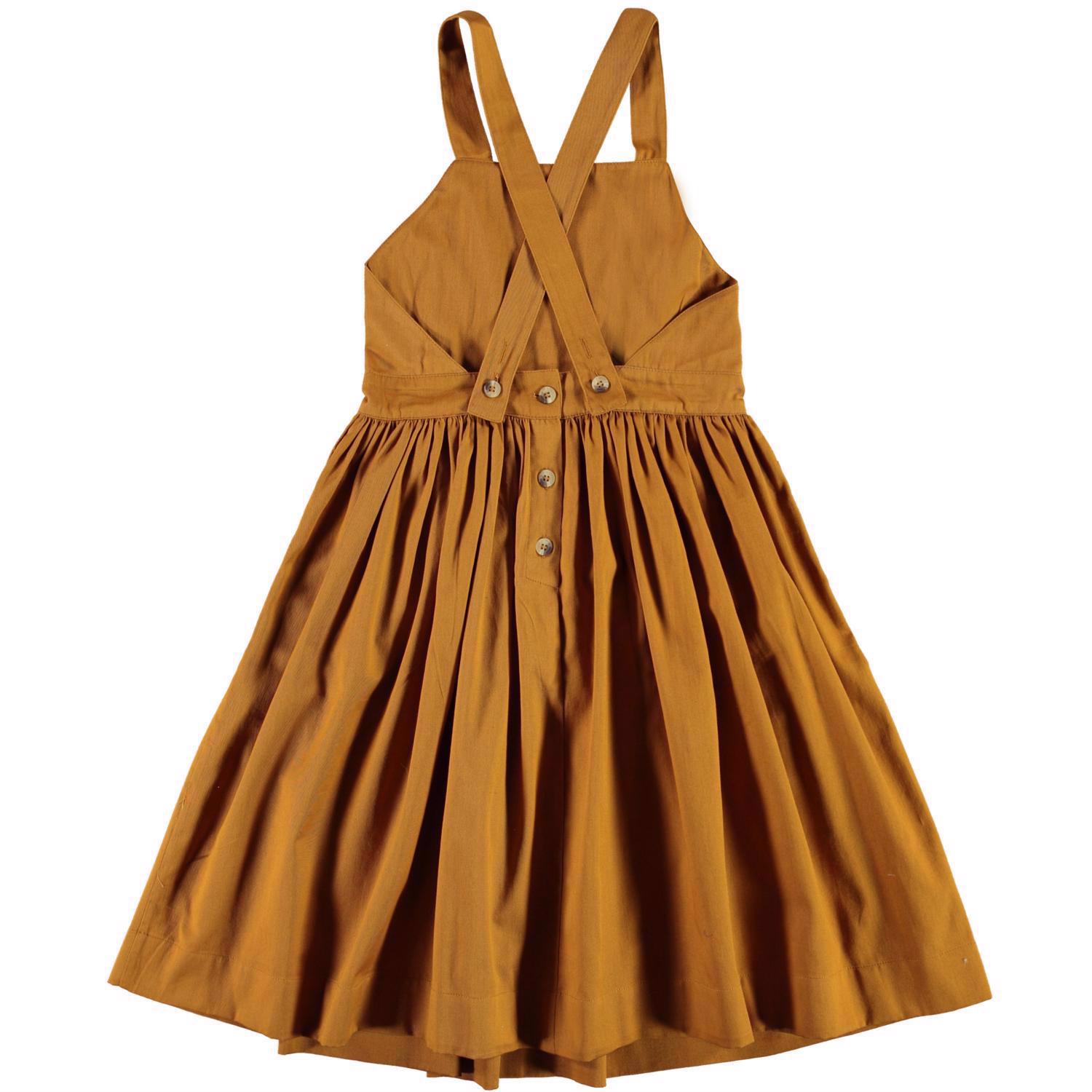 Ciana - Almond - Brown spencer dress with straps - Molo