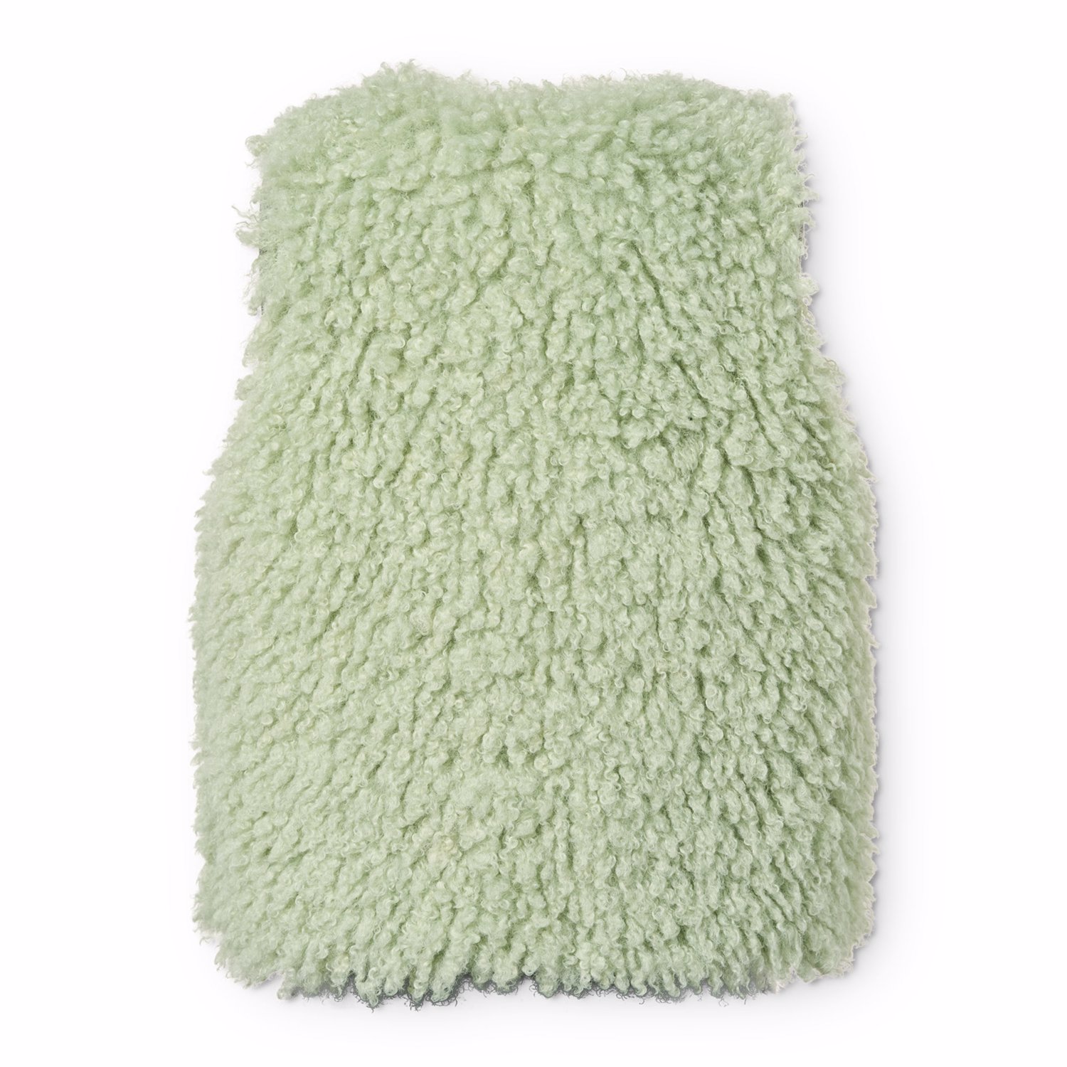 Hatcha - Menthe - Light green fluffy vest made of teddy for children ...