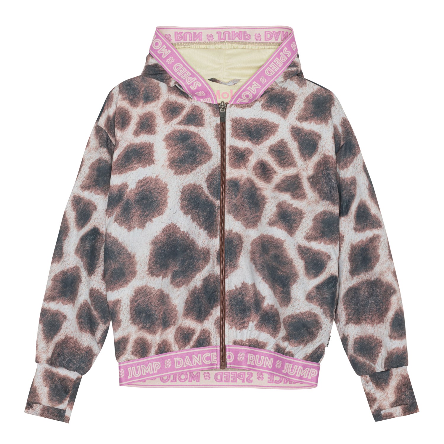 Ophelia - Giraffe - Sports jacket with giraffe print - Molo