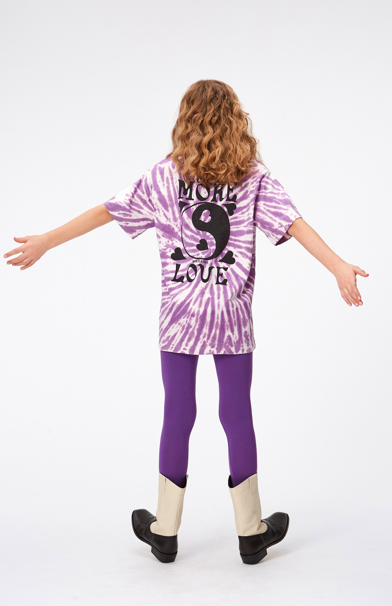 Nadine - Purple Dusk - Purple leggings in stretchy, soft viscose - Molo