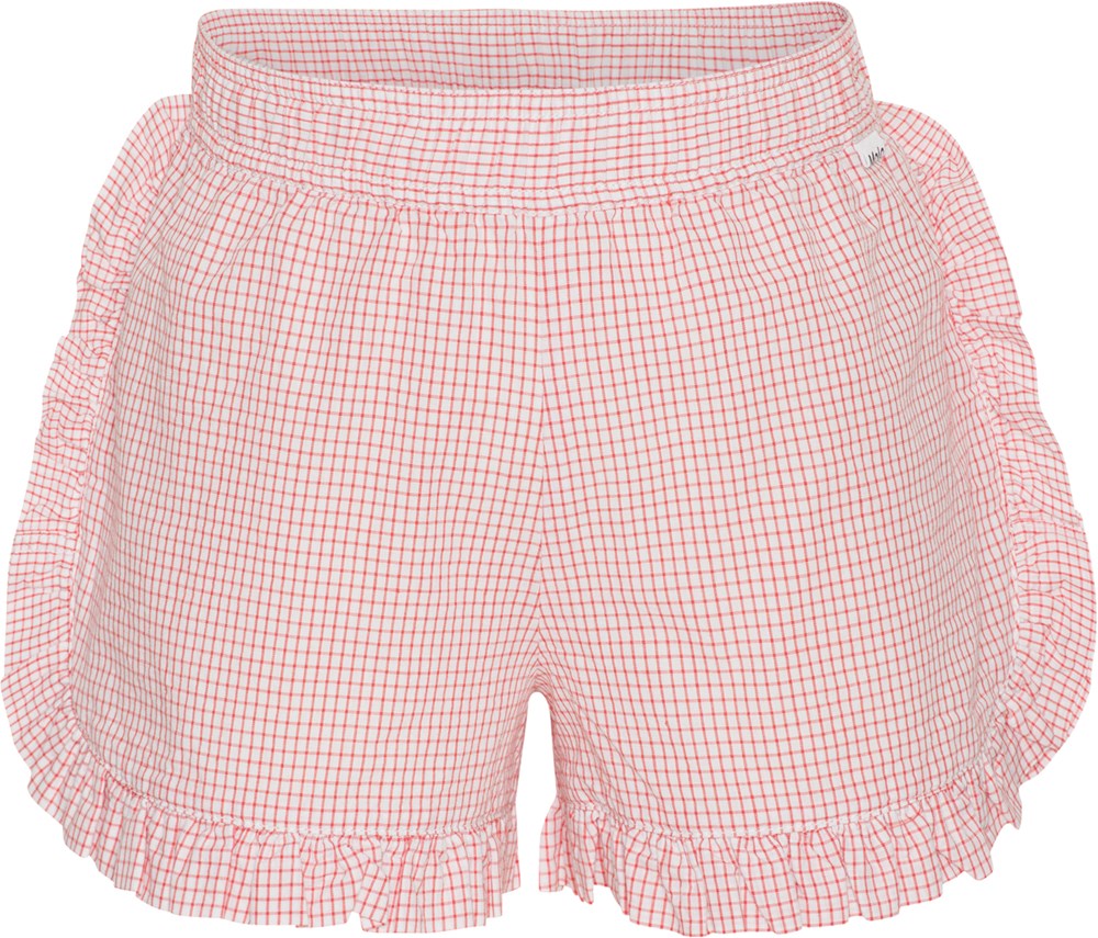 Acacia - Red Check - Shorts with red and white check - Molo
