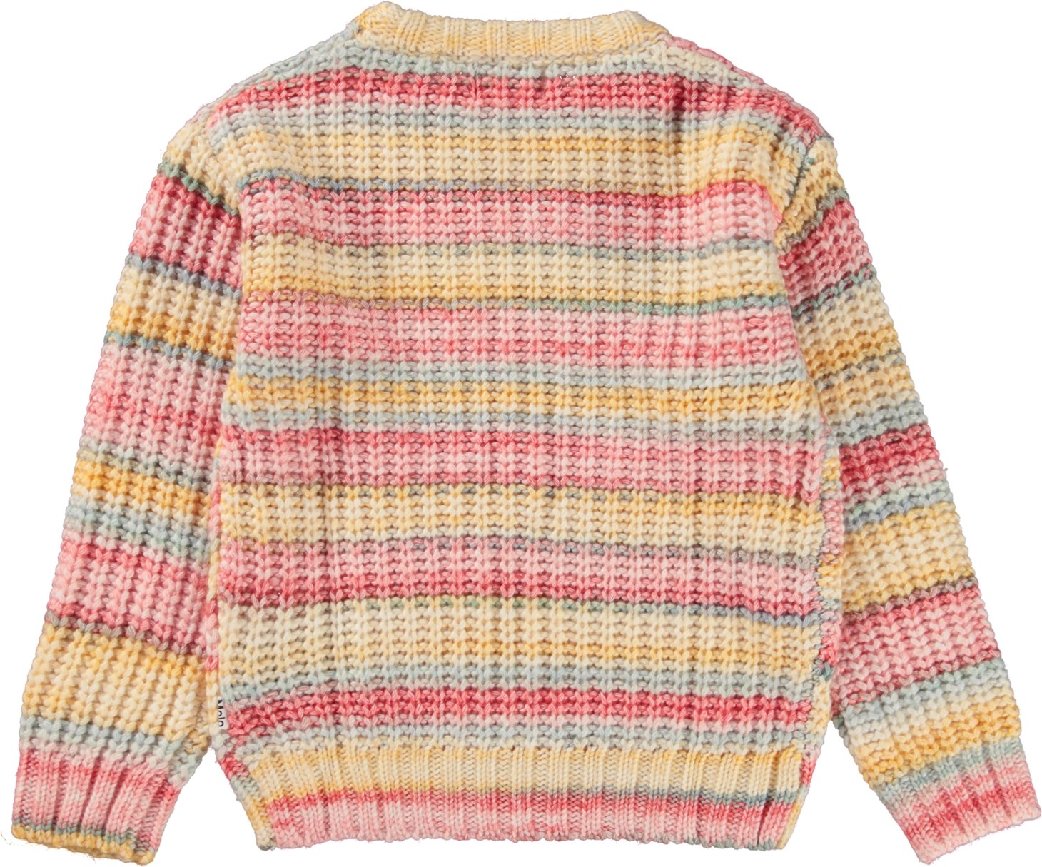 Gaylen - Multi Yarn - Multi-coloured pastel knit jumper with stripes - Molo