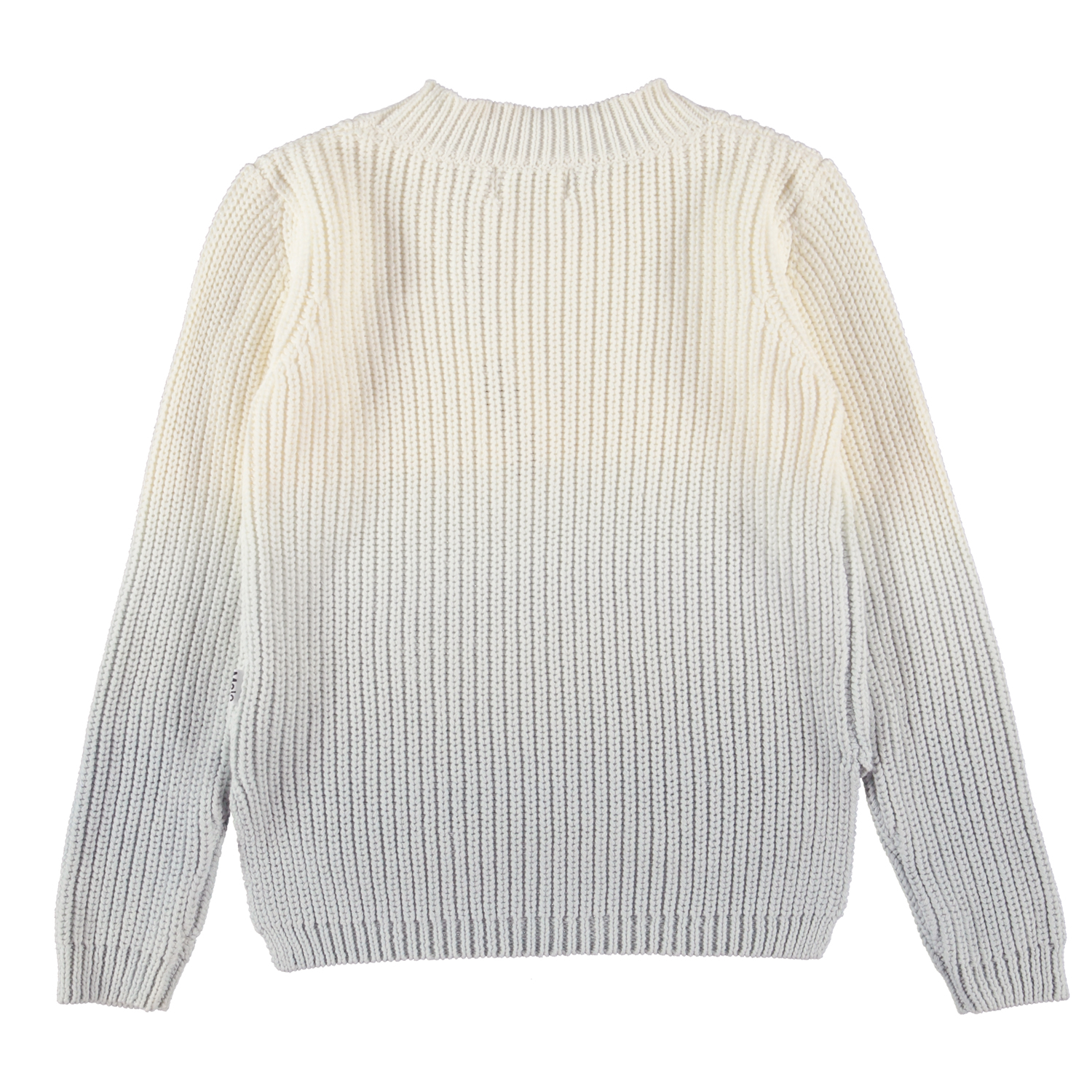 Gillis - Windy Dip Dye - White and grey dip dye knit jumper - Molo