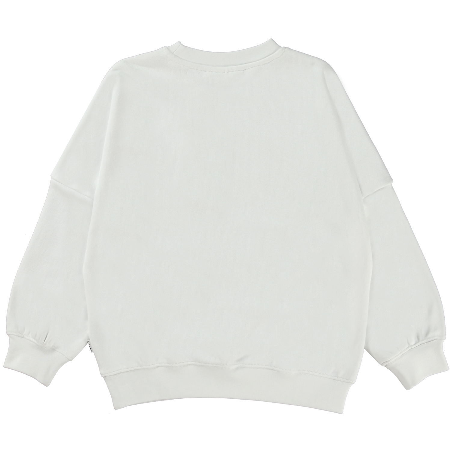 Marika - White - White Oeko-Tex sweatshirt with yellow embroidery - Molo