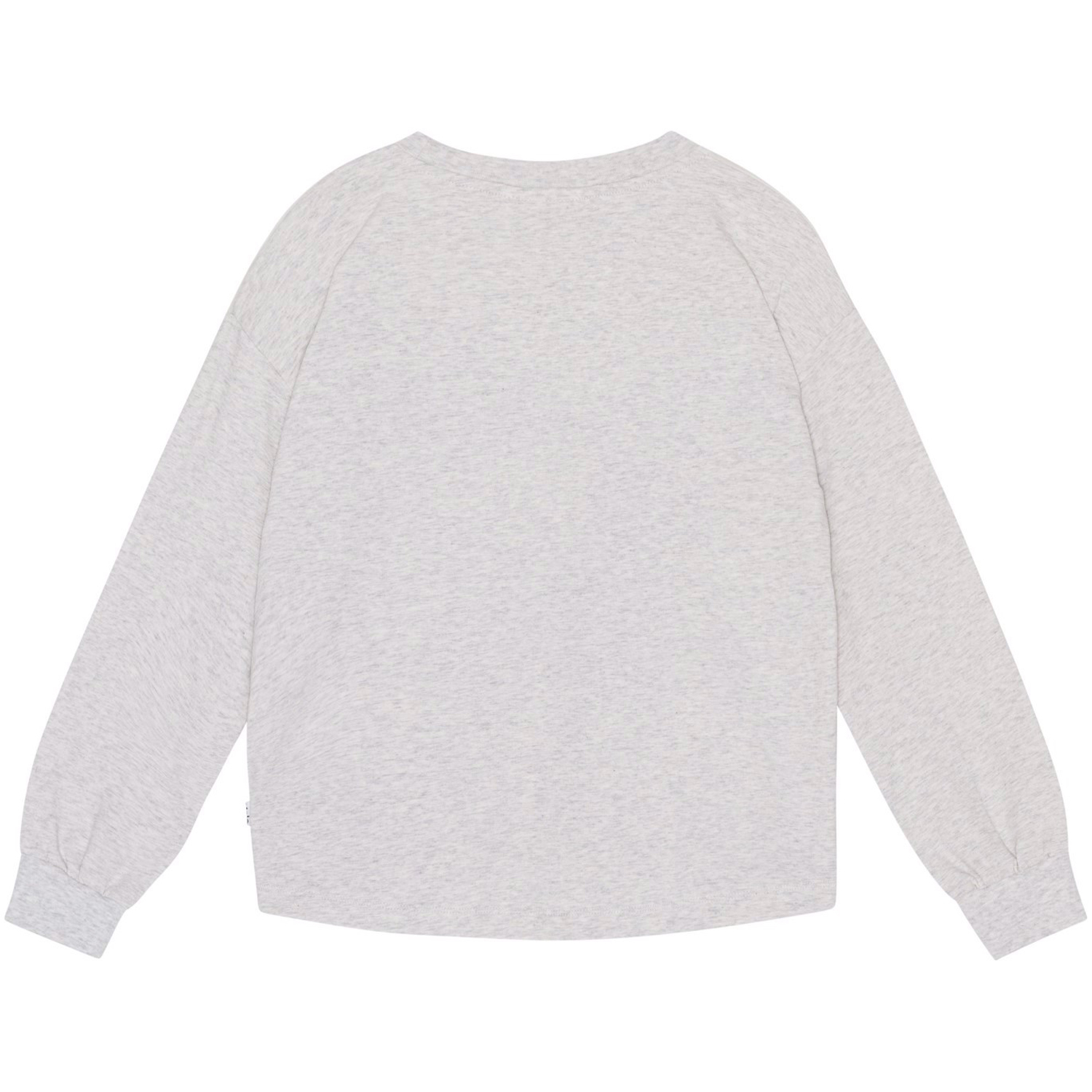 Reniza - Meadow Horses - Long sleeve, light grey top in organic cotton ...