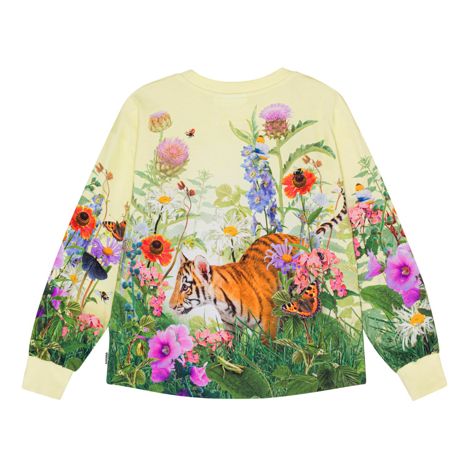 Reniza - Tiger Garden - Pastel yellow top in organic cotton with a ...