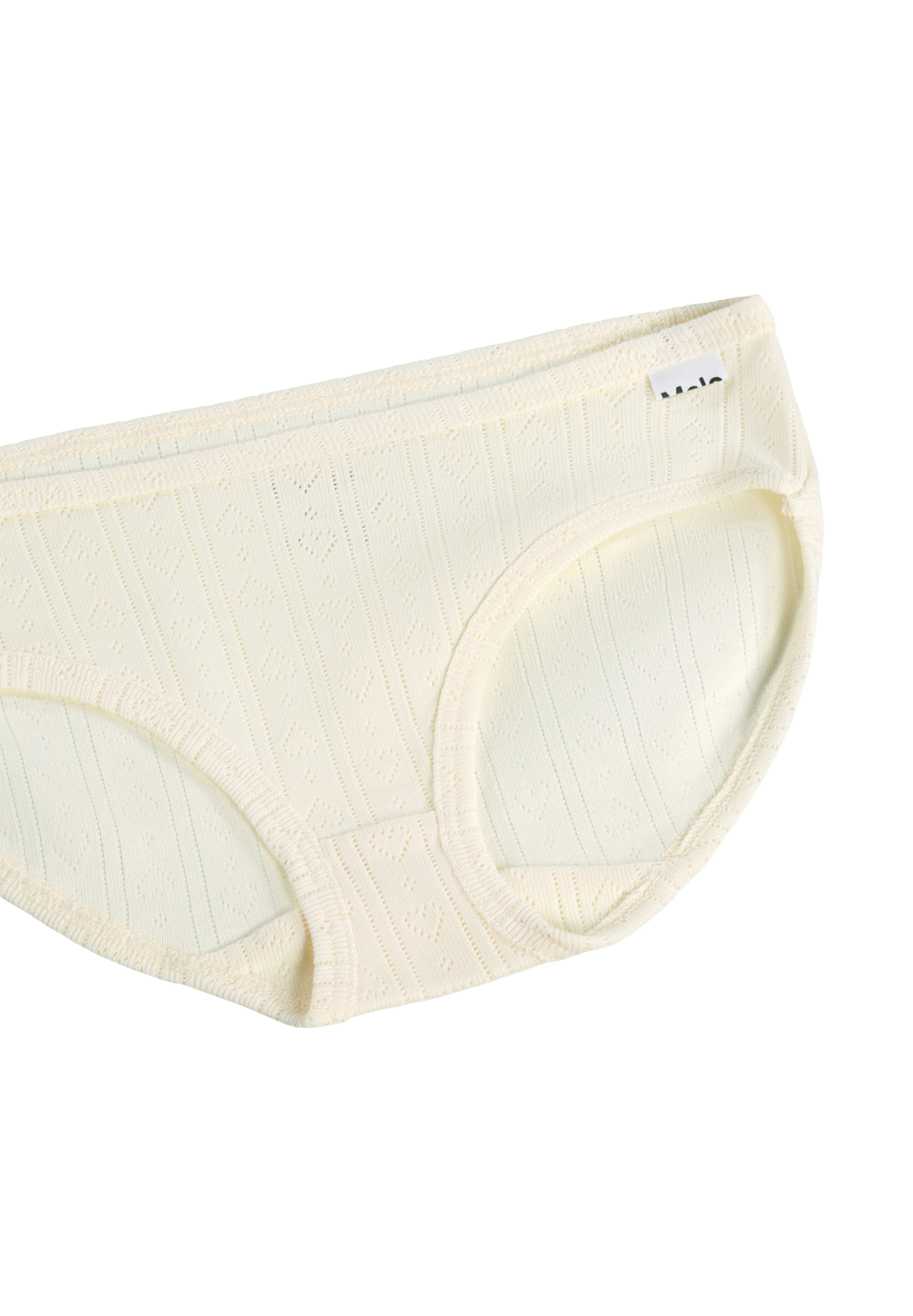 Janice Set - Pearled Ivory - Off-white set of underwear for children made of organic cotton with ...