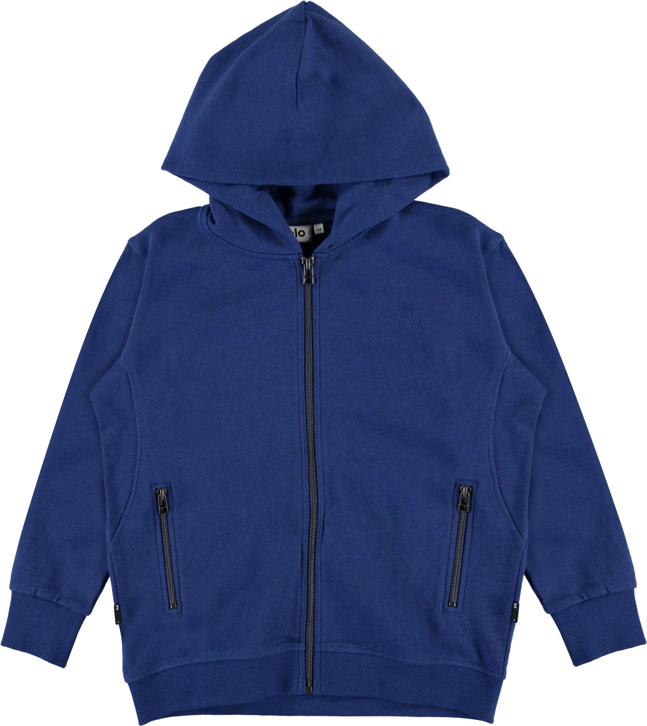 Mash - Royal Blue - Blauer Hoodie mit Reißverschluss - Molo