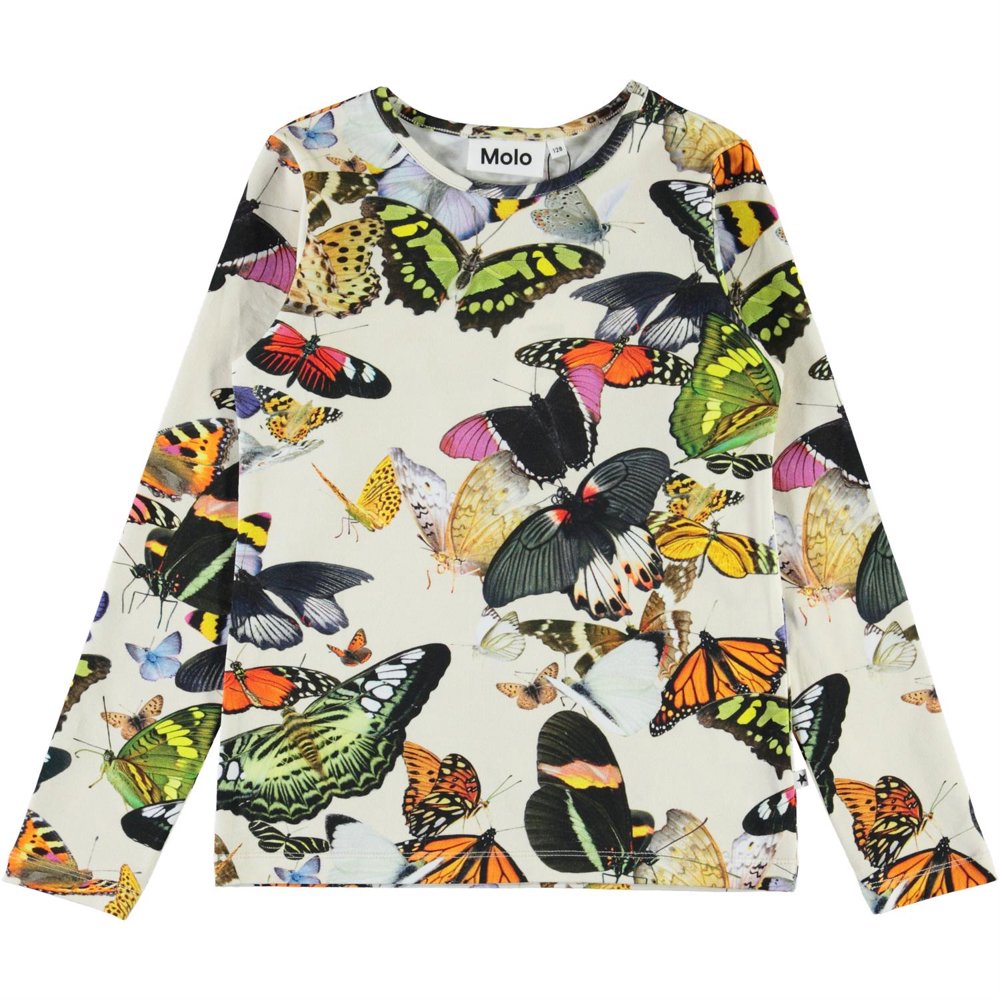 Rose - Papillon - Biologische vlinder shirt - Molo