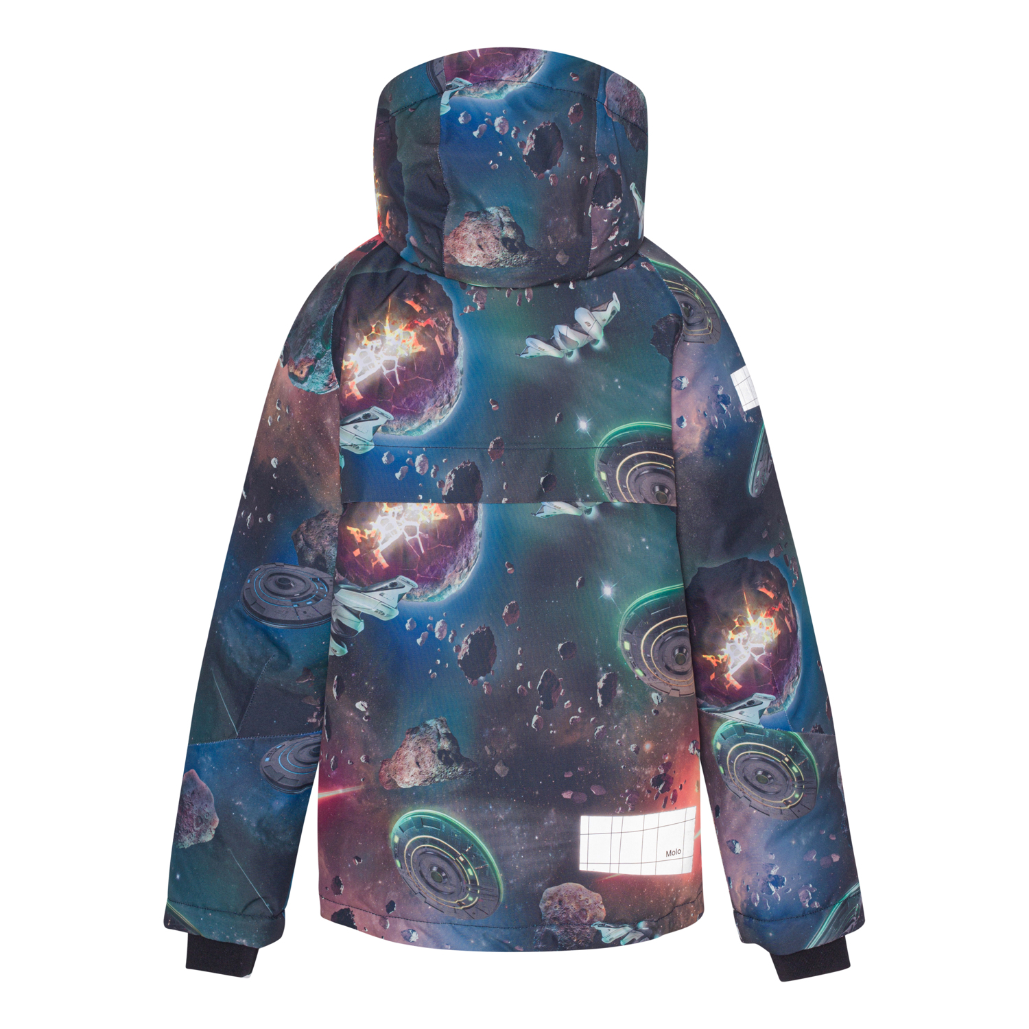 Castor - Space Journey - Recycelte Winterjacke mit Planeten- und ...