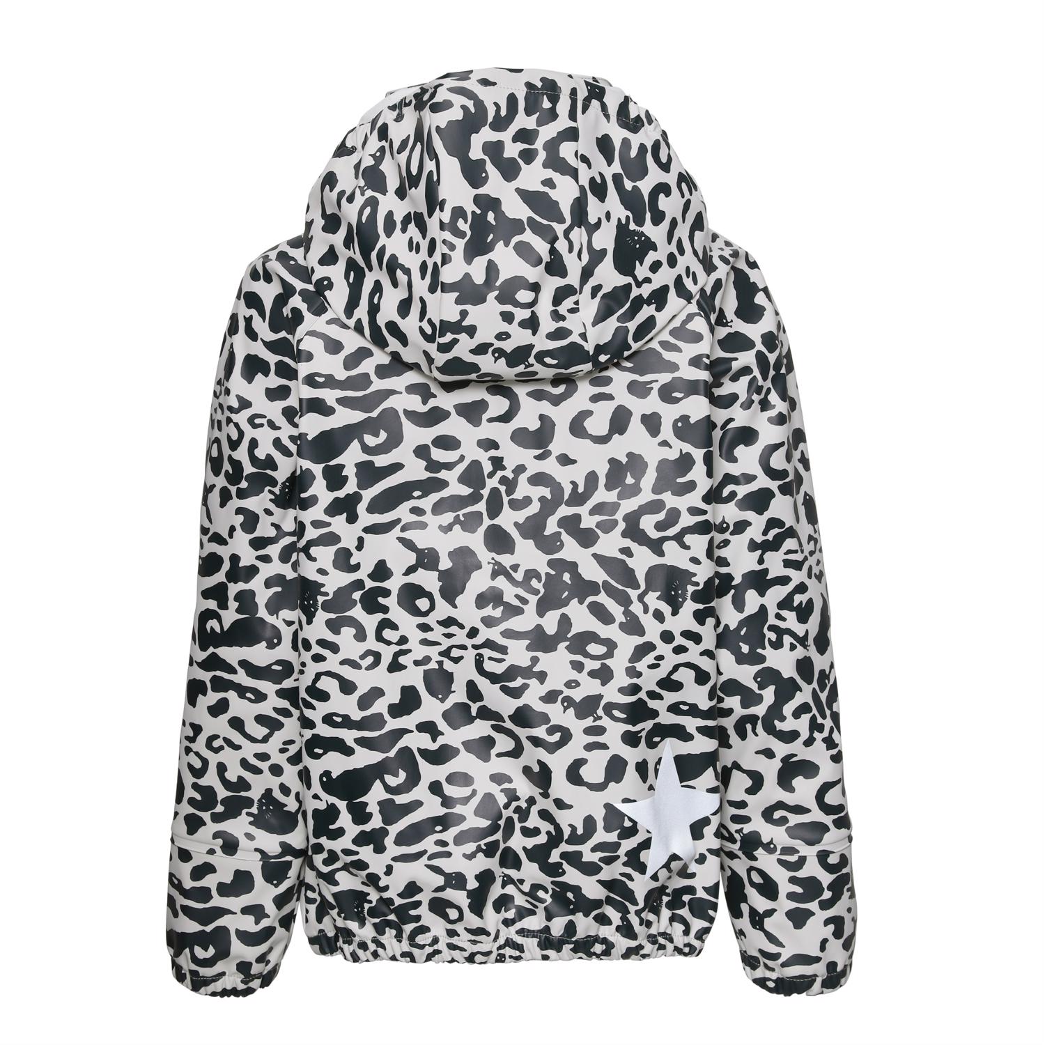 Zan - Leo Blue - Regenjacke mit blauem Leopardendruck - Molo