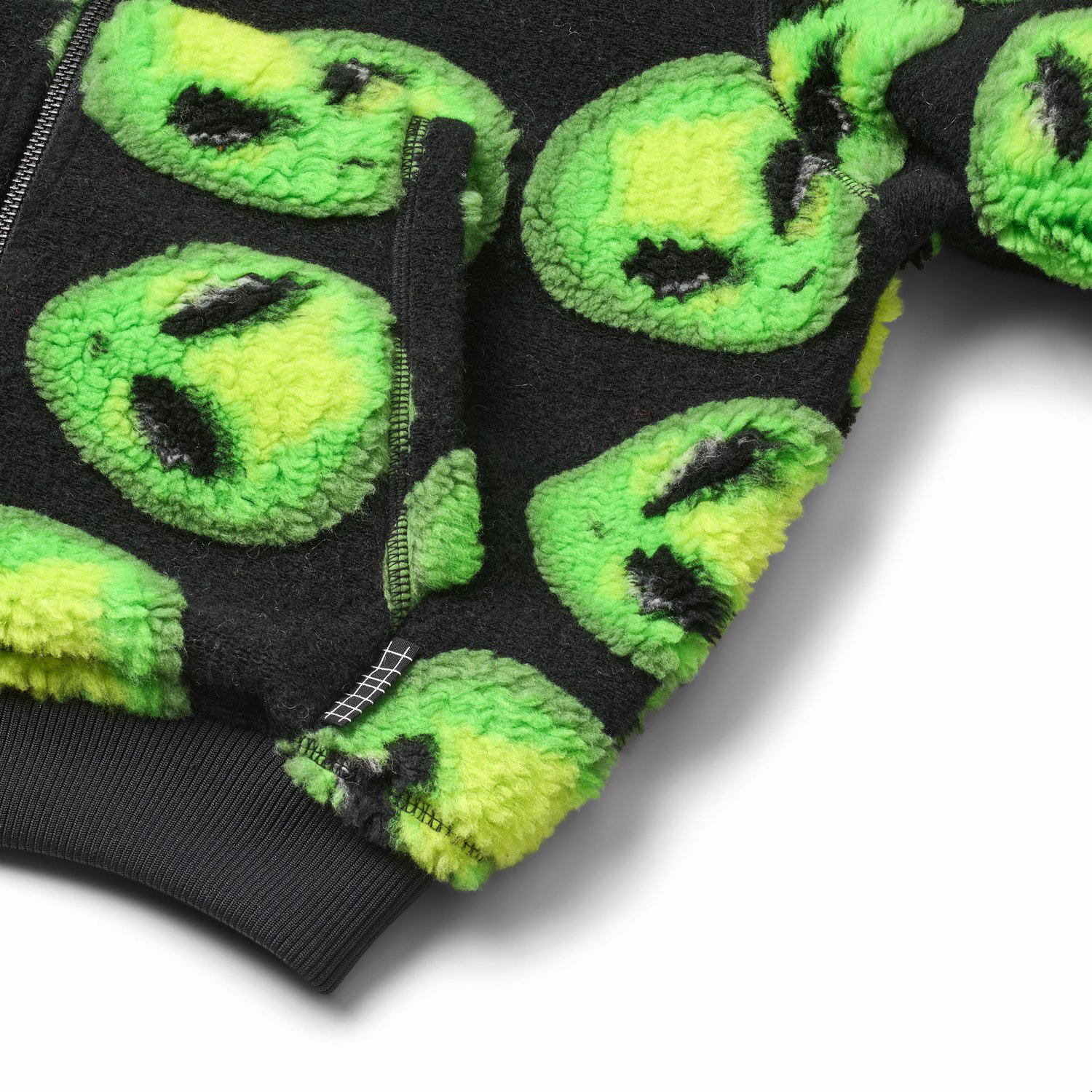 Hazzy - Alien Puff - Black fleece jacket for children in recycled ...