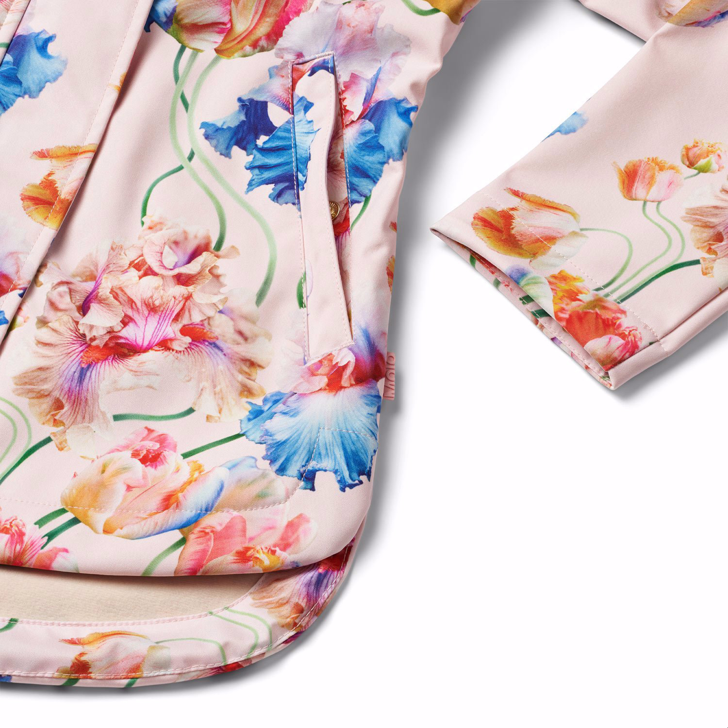 Hillary - Tulip Pink - Pink wind and water-resistant softshell jacket ...