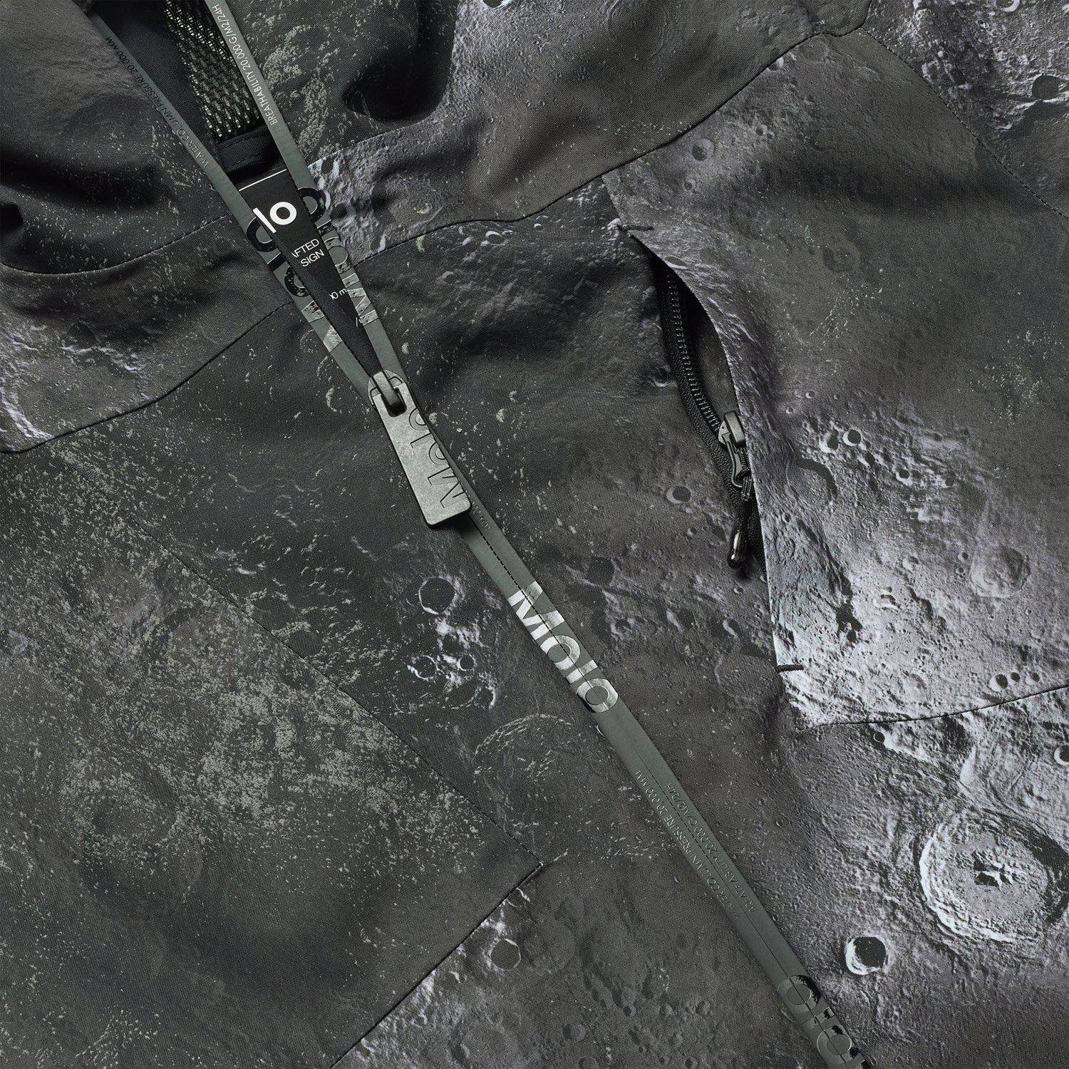 Alpine - Moon - Wind and waterproof grey winter jacket for children ...