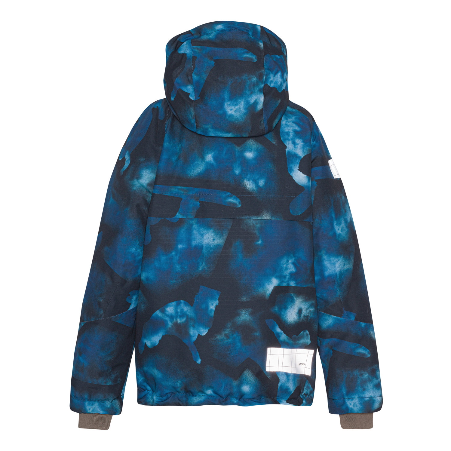 Castor - 360 Tie Dye - Recycled winter jacket in blue tie-dye - Molo