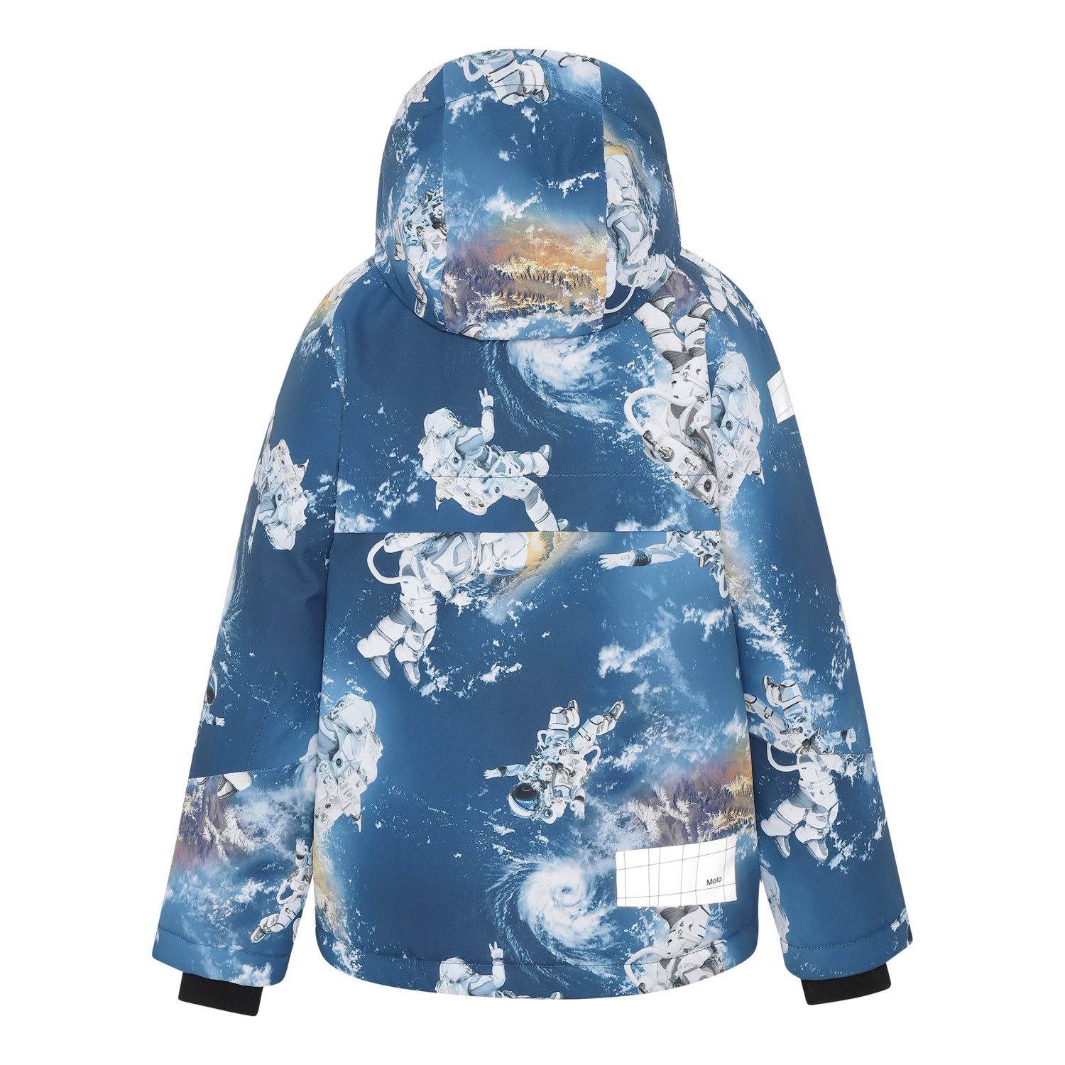 Castor - Astronauts - Recycled winter jacket in blue with astronaut ...