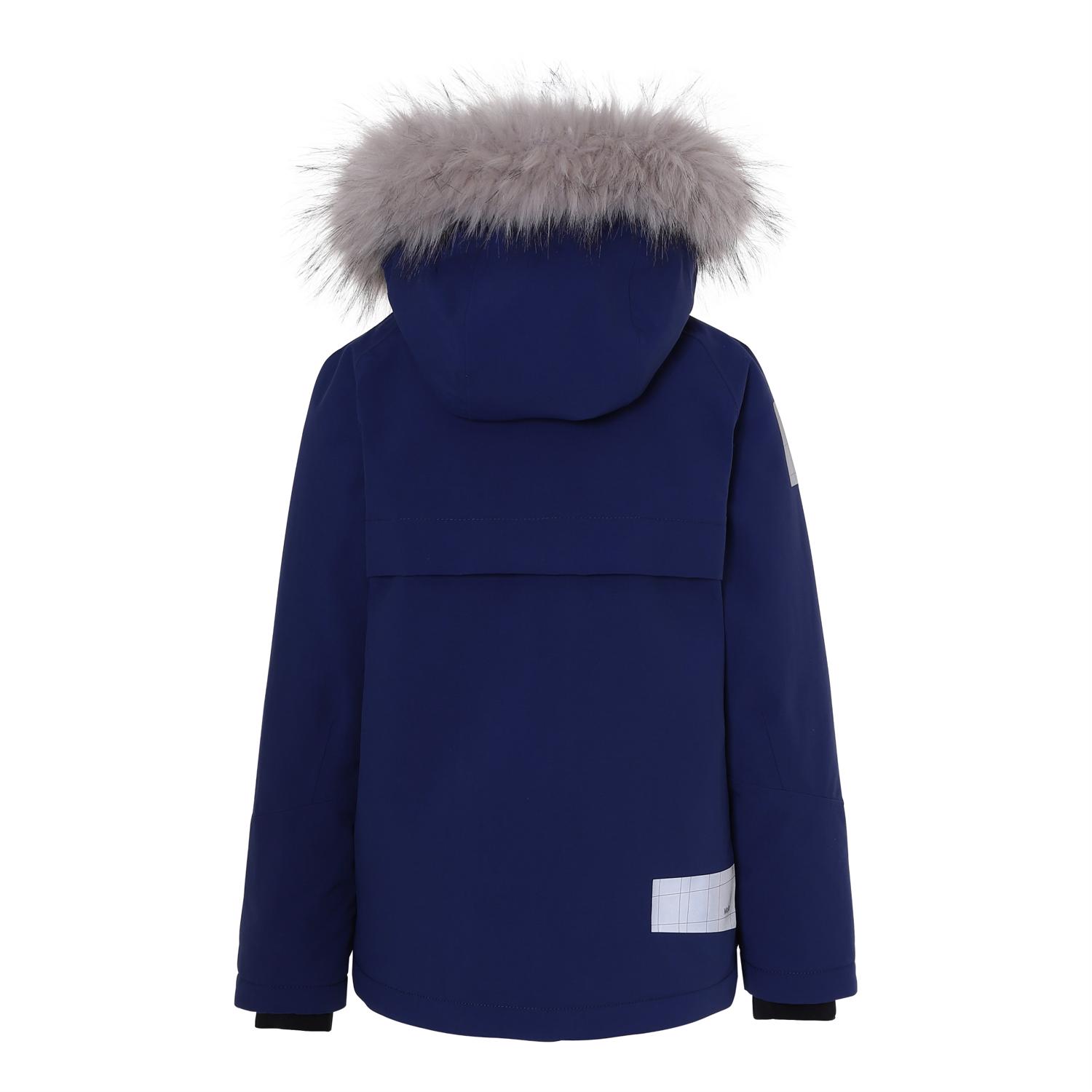 Castor Fur Recycle - Ink Blue - Recycled faux fur blue winter jacket - Molo