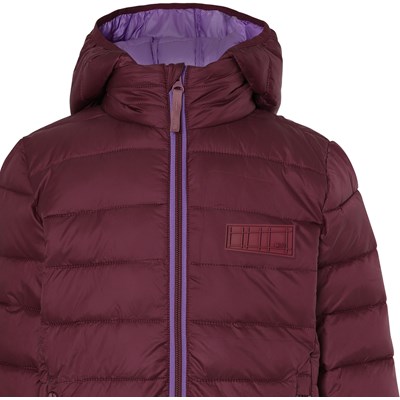 Hao - Maroon - Bordeaux winter down jacket with purple lining - Molo