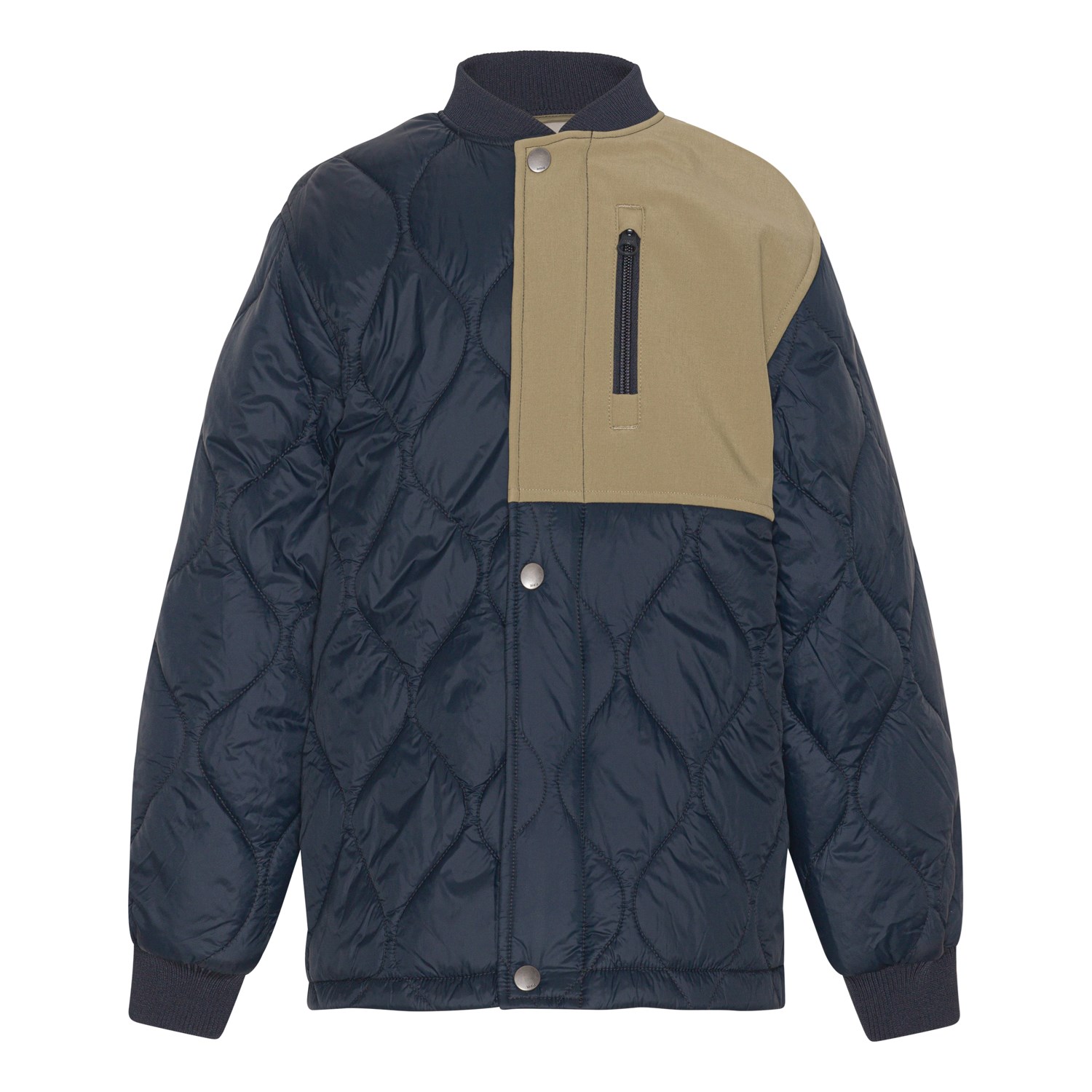 Harold - Night Navy - Recycled, dark blue quilted jacket - Molo