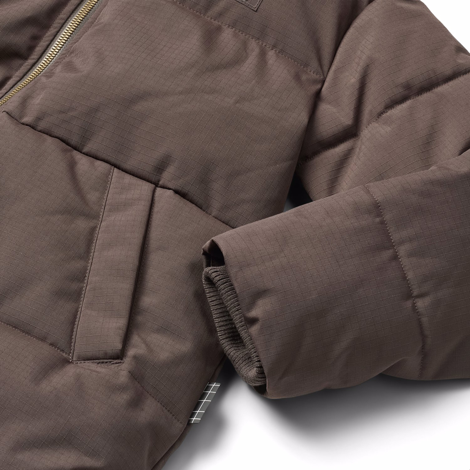 Harper - Dark Cocoa - Wind- and water-repellent brown jacket for children in recycled nylon with ...