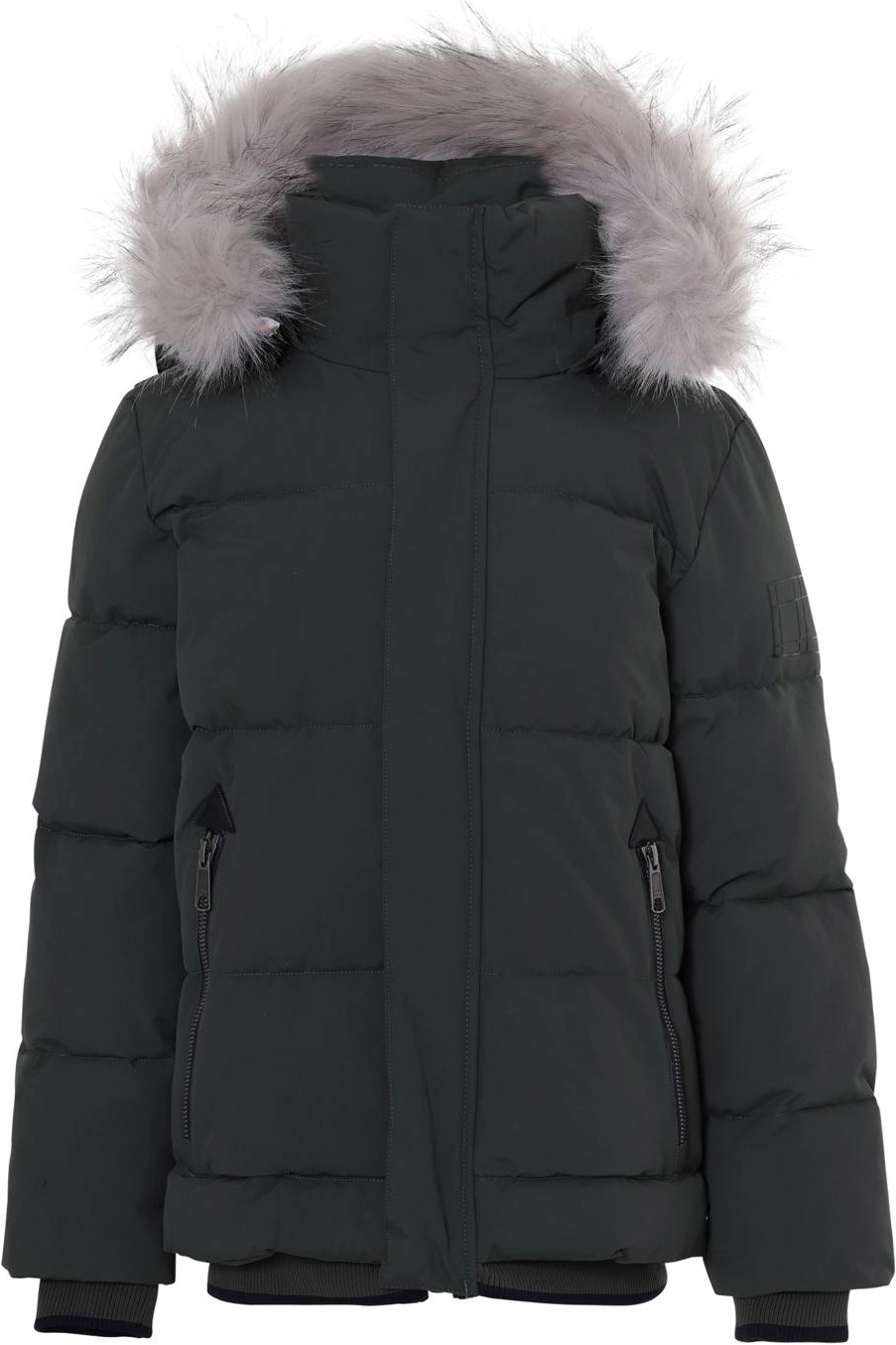 Herbert - Deep Forest - Dark green winter jacket with fur - Molo