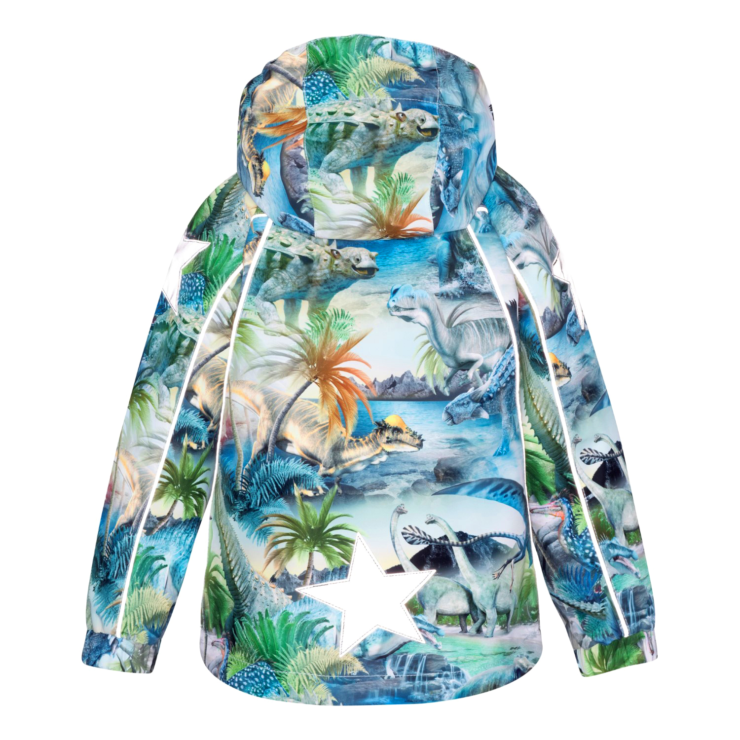 Hopla - Dino Fantastic - Blue and green children's summer jacket in ...