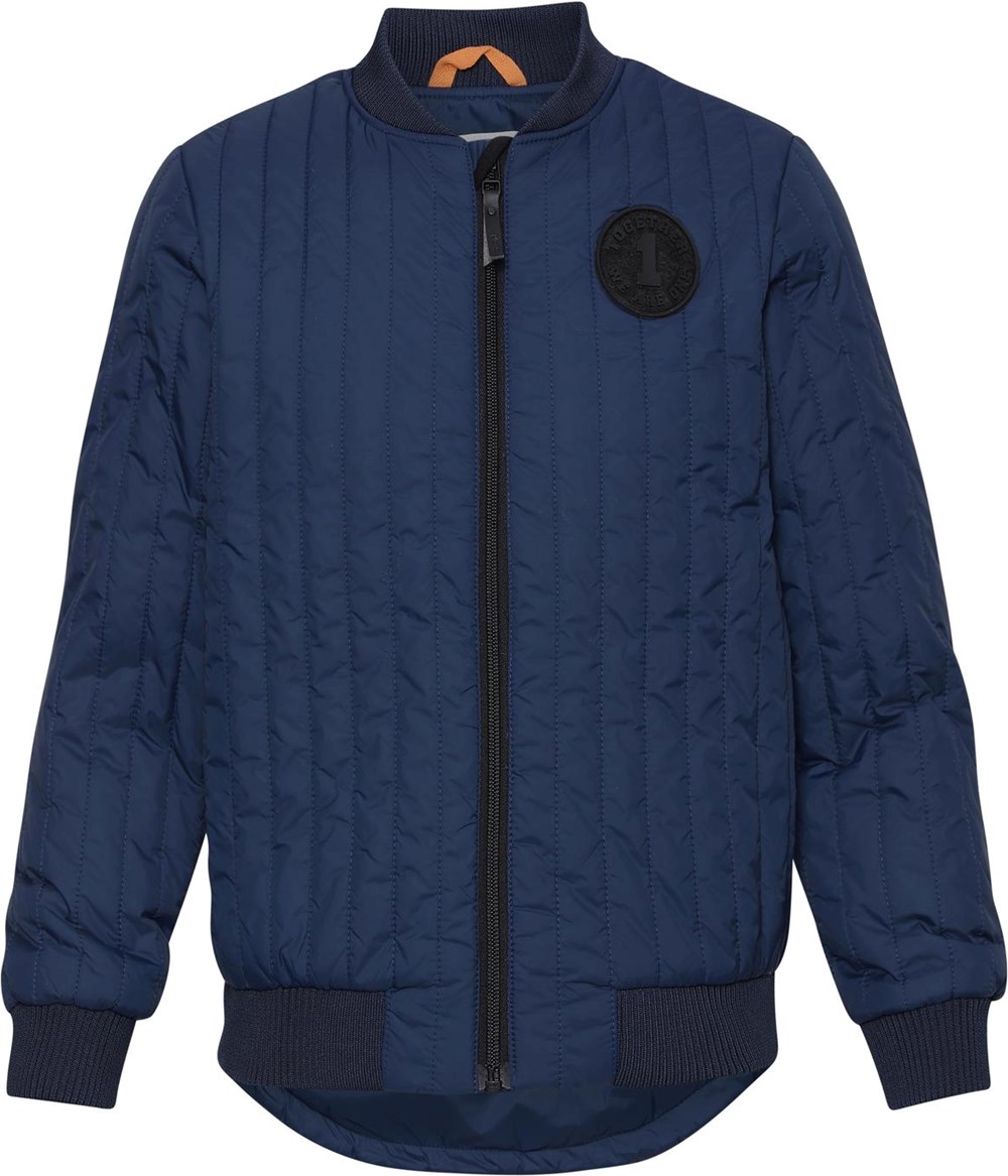 Hudson - Moonlit Ocean - Dark blue quilted jacket - Molo