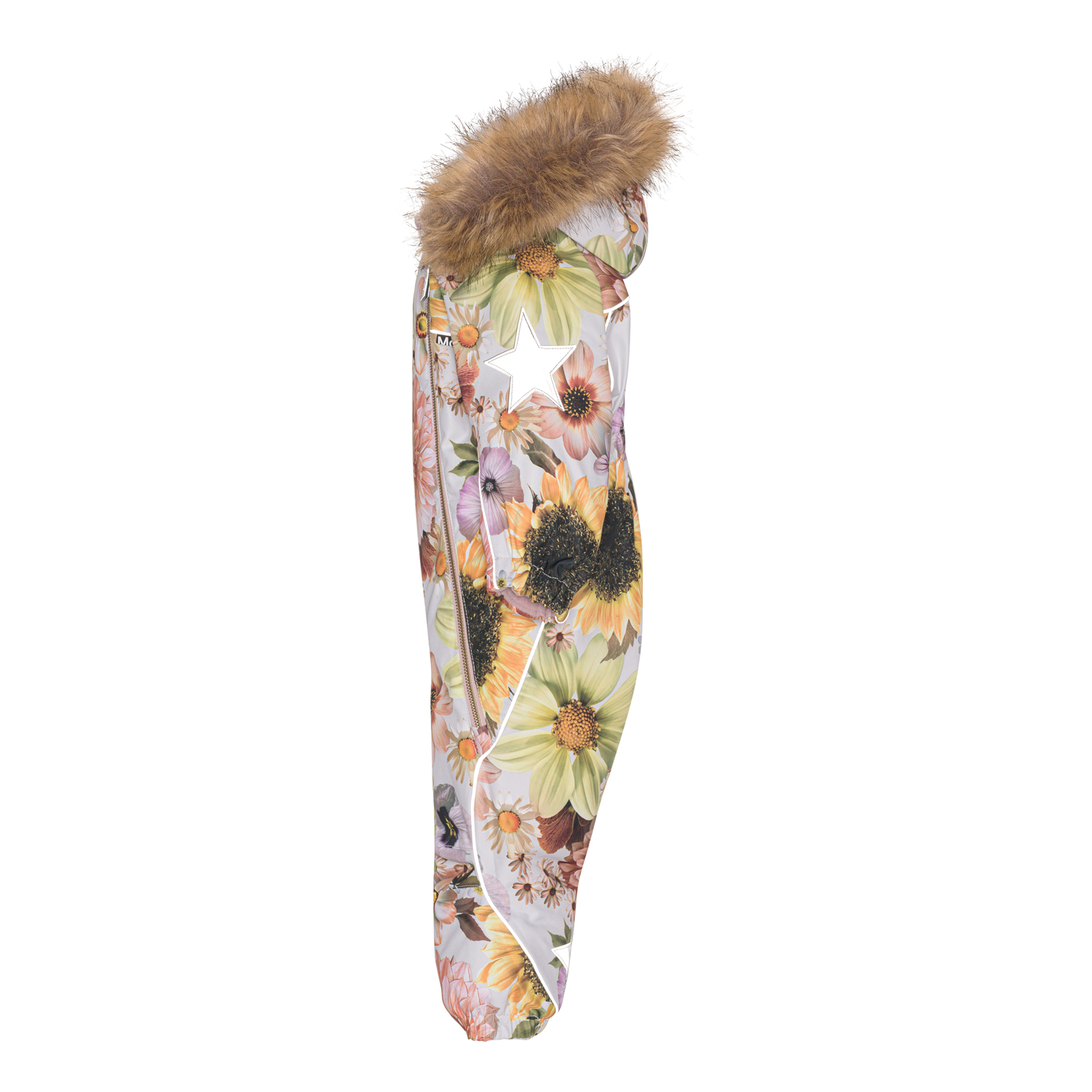 Pyxis Fur - Retro Flowers - Recycled snowsuit with floral print - Molo