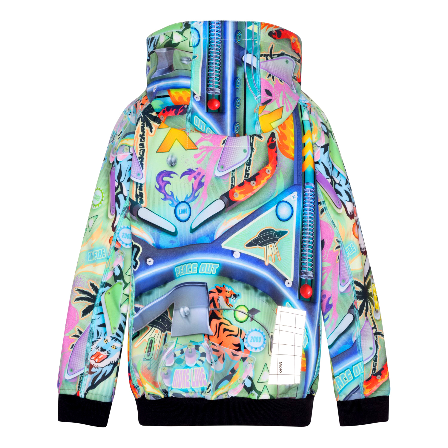 Cloudy - Pinball - Farverig softshell jakke til børn i delvist ...