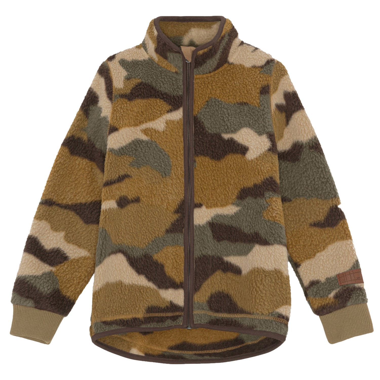 Urban - Autumn Camo 5 - Recycled brun fleece jakke med camouflage - Molo