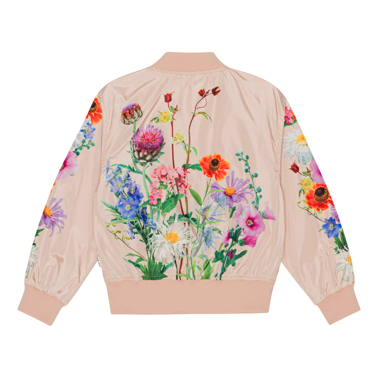 Haliva - Growing Wild - Lyserød bomberjakke til børn i genanvendt ...