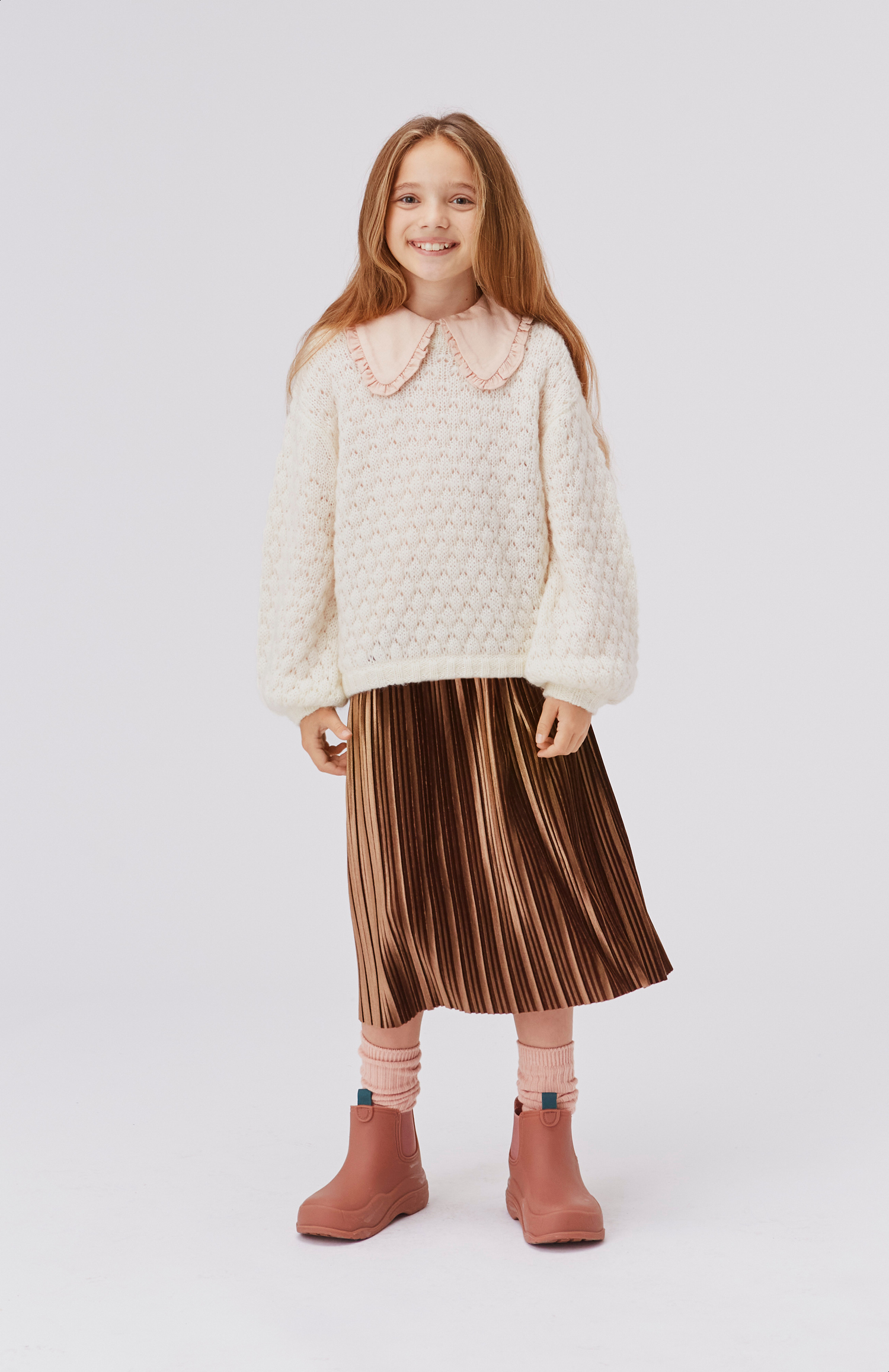 Robbin - Fluffy Rose - Lyserød skjorte med krave - Molo