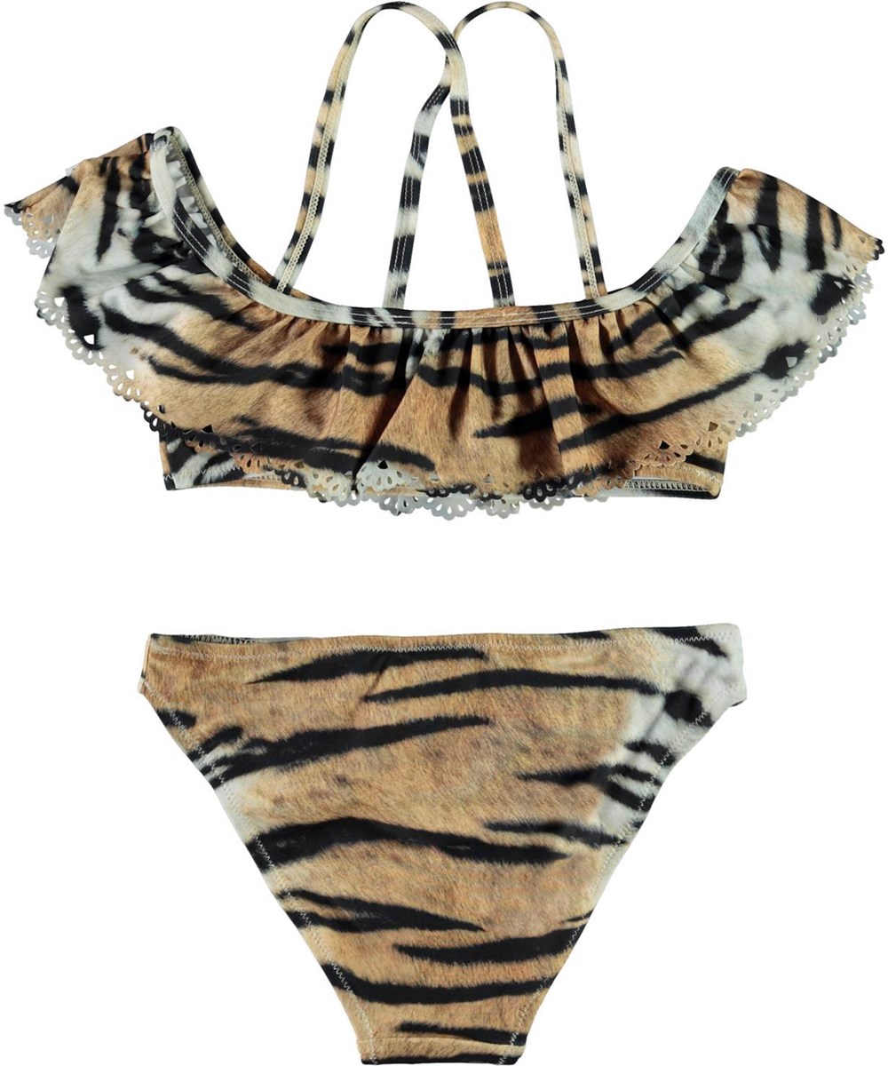 Natacha - Tiger Stripes - Bikini in animal print lovely details - Molo