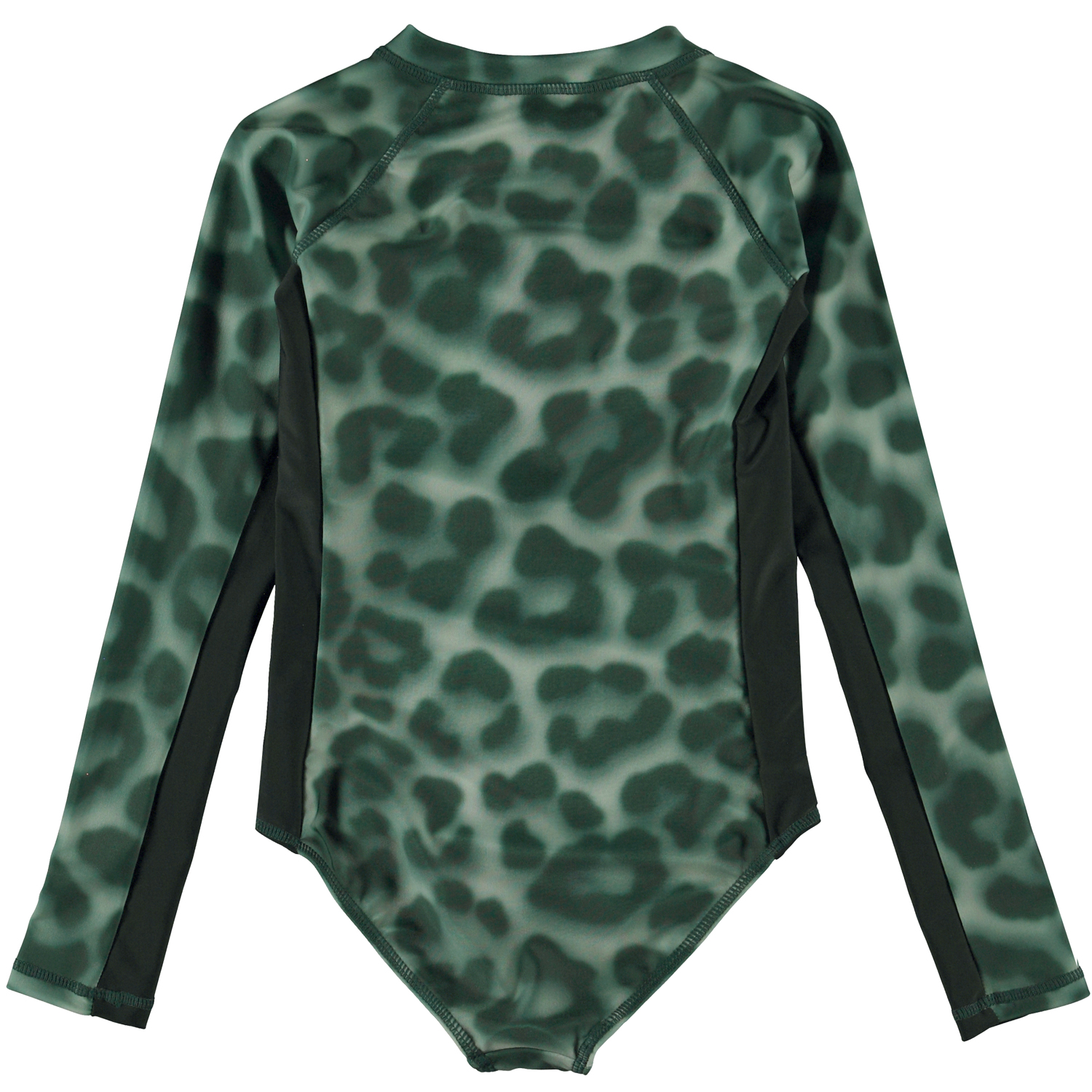 Necky - Spray Jaguar - UV swimsuit with green leopard print - Molo