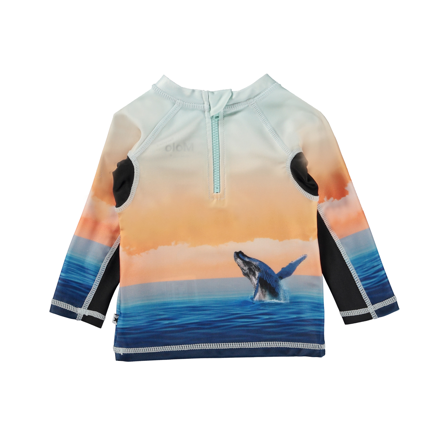 Nemo - Ocean Smile - Blue and orange baby rash guard with all over ...