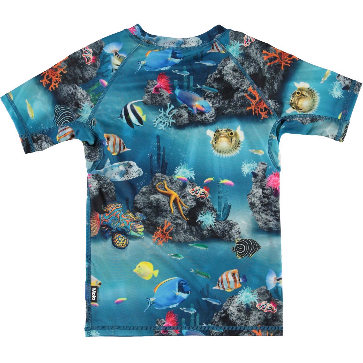 Neptune - Ocean Living - UV rash guard fish and corals - Molo