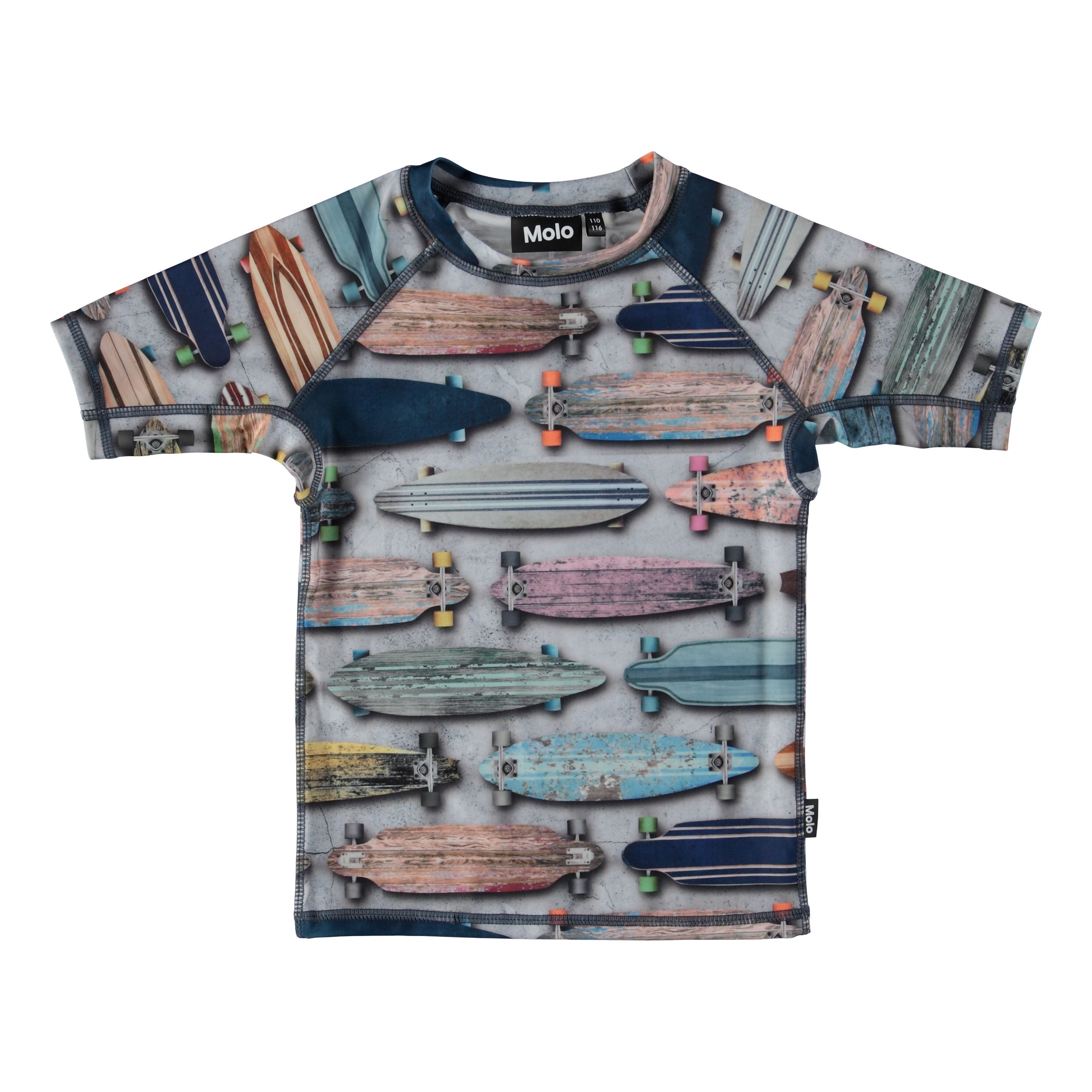 Neptune - Board Stripe - Rash guard with skateboards - Molo