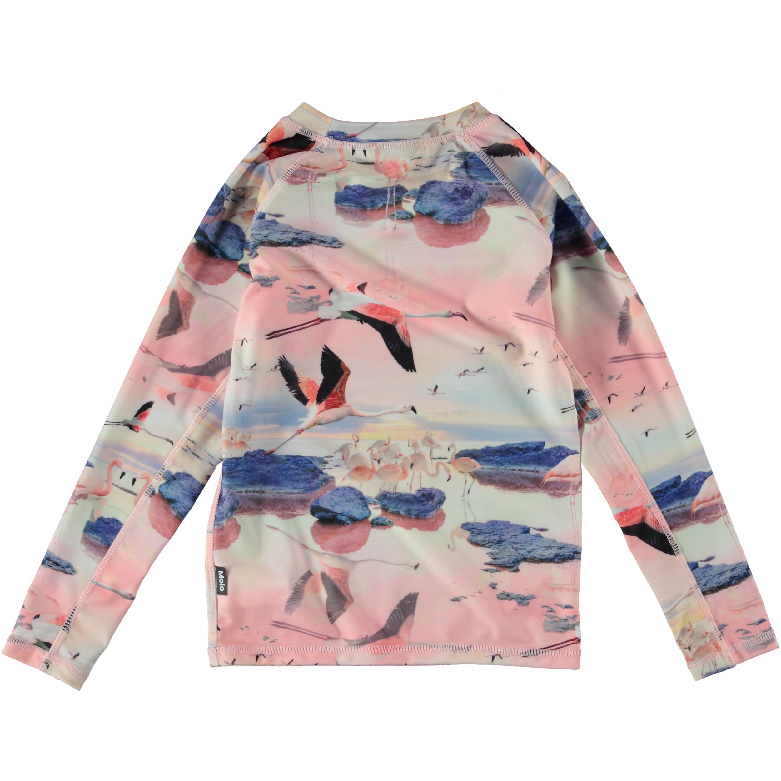 Neptune LS - Flamingo - UV rash guard with flamingos. - Molo