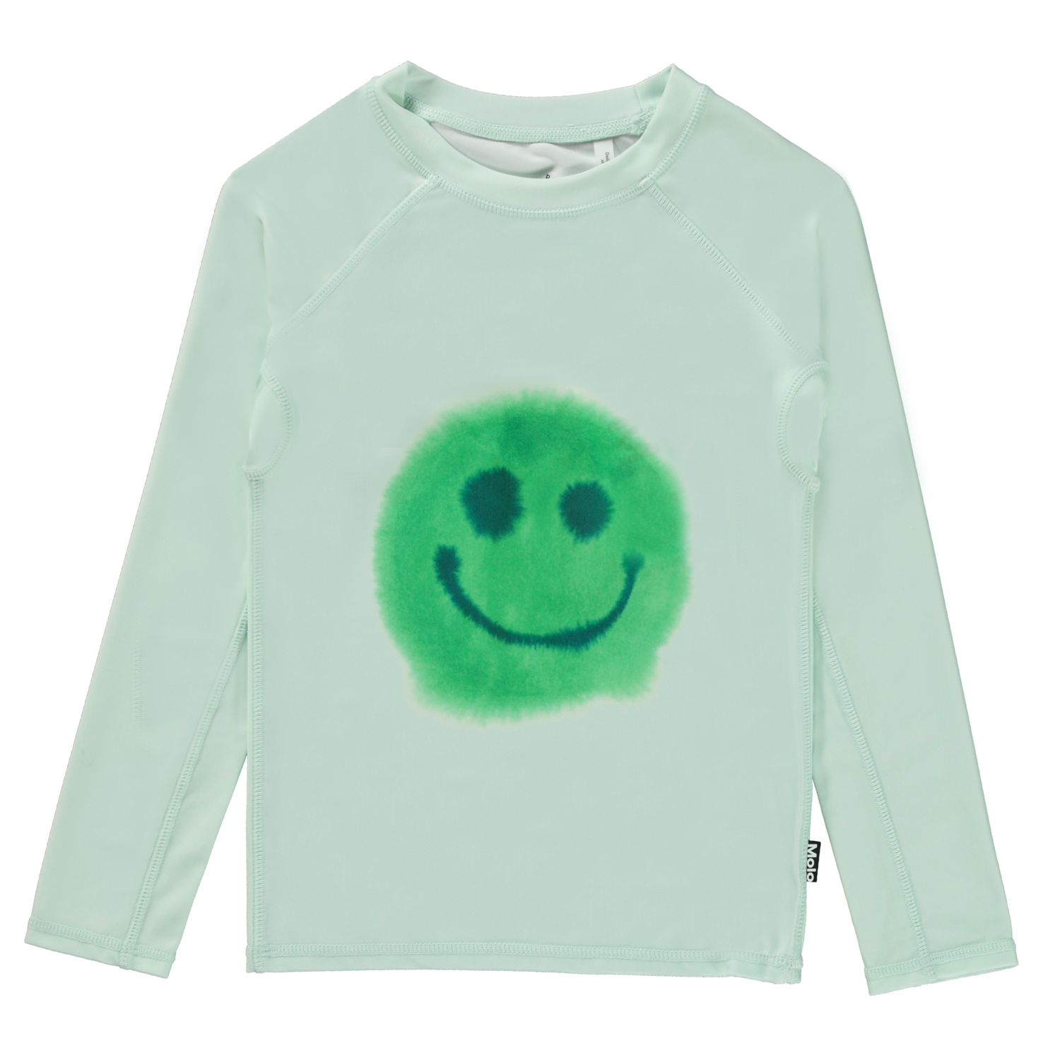 Neptune LS - Meadow Smile - Classic rash guard in mint green - Molo