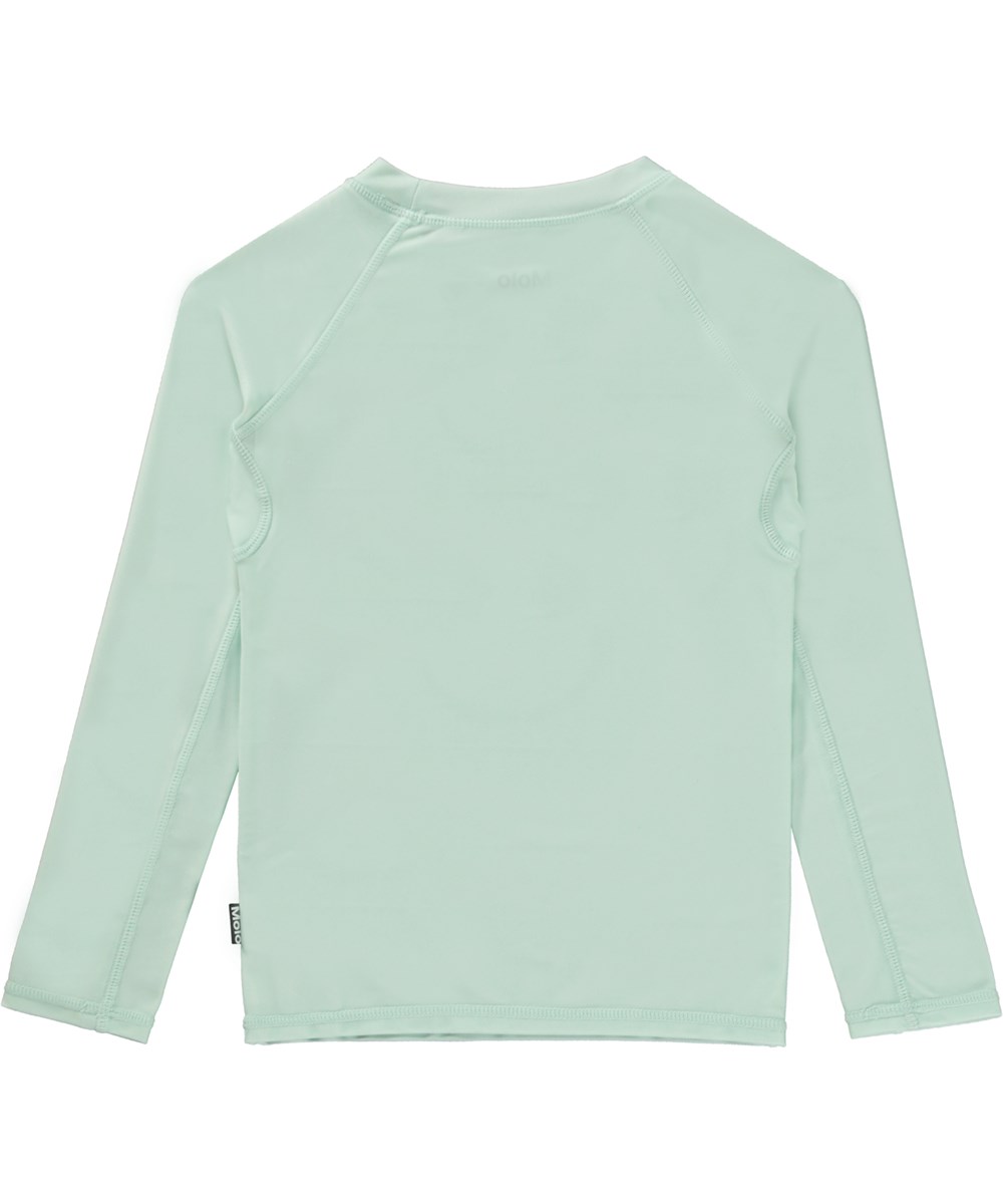 Neptune LS - Meadow Smile - Classic rash guard in mint green - Molo