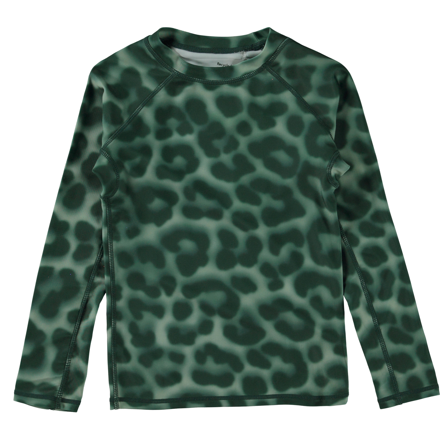 Neptune LS - Spray Jaguar - UV rash guard in green with leopard print ...