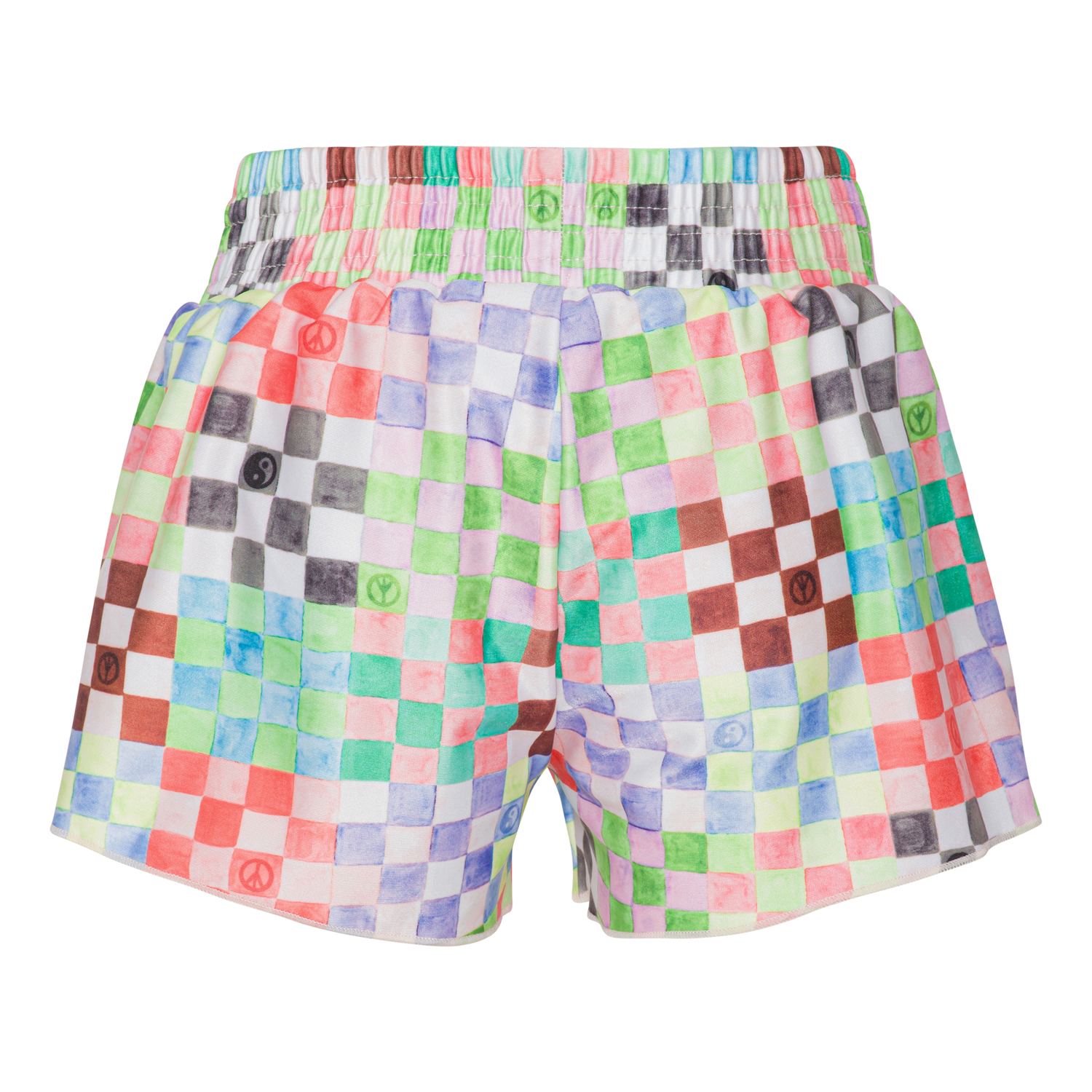 Nicci - Check Petit - Loose fit swim shorts in checker print - Molo