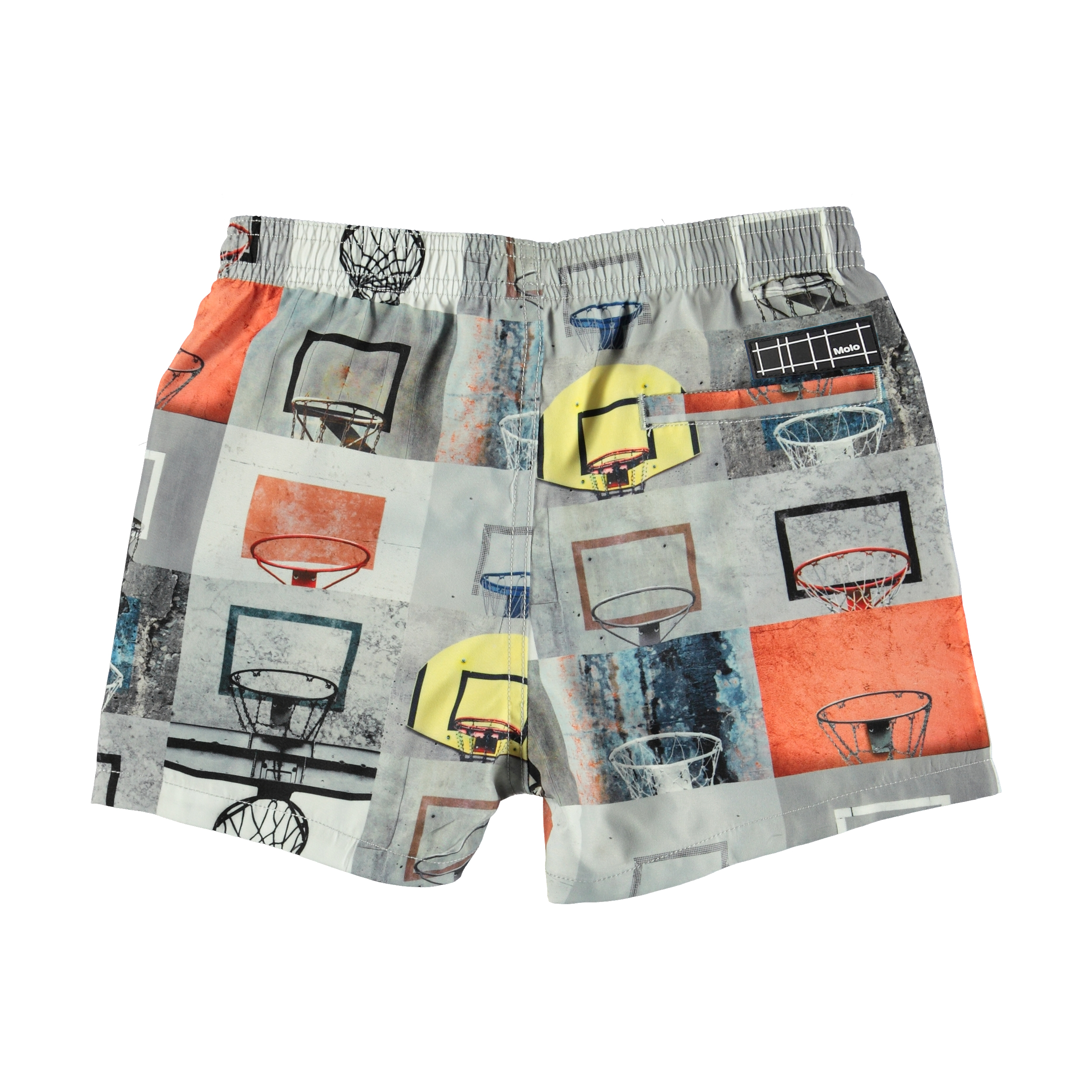 Niko - Basket Check - UV swim trunks with basketball print - Molo