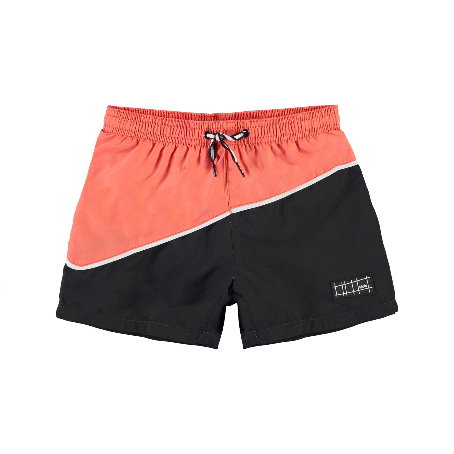 Niko Block - Surf - Black and red UV swim trunks - Molo